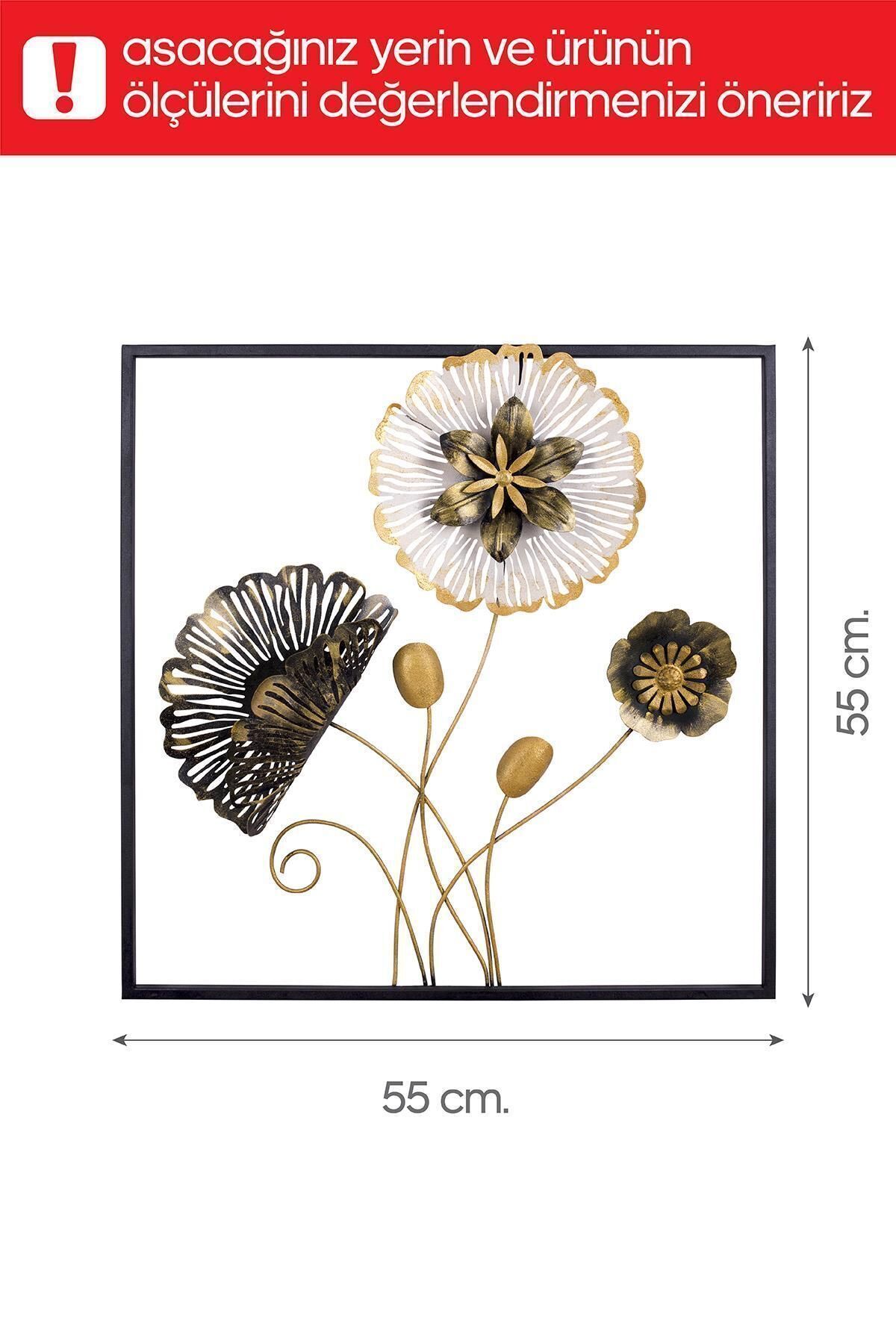 Doreline Doreart Flower Metal Duvar Tablosu, Ev Ofis Duvar Panosu - Fiyatı, Yorumları