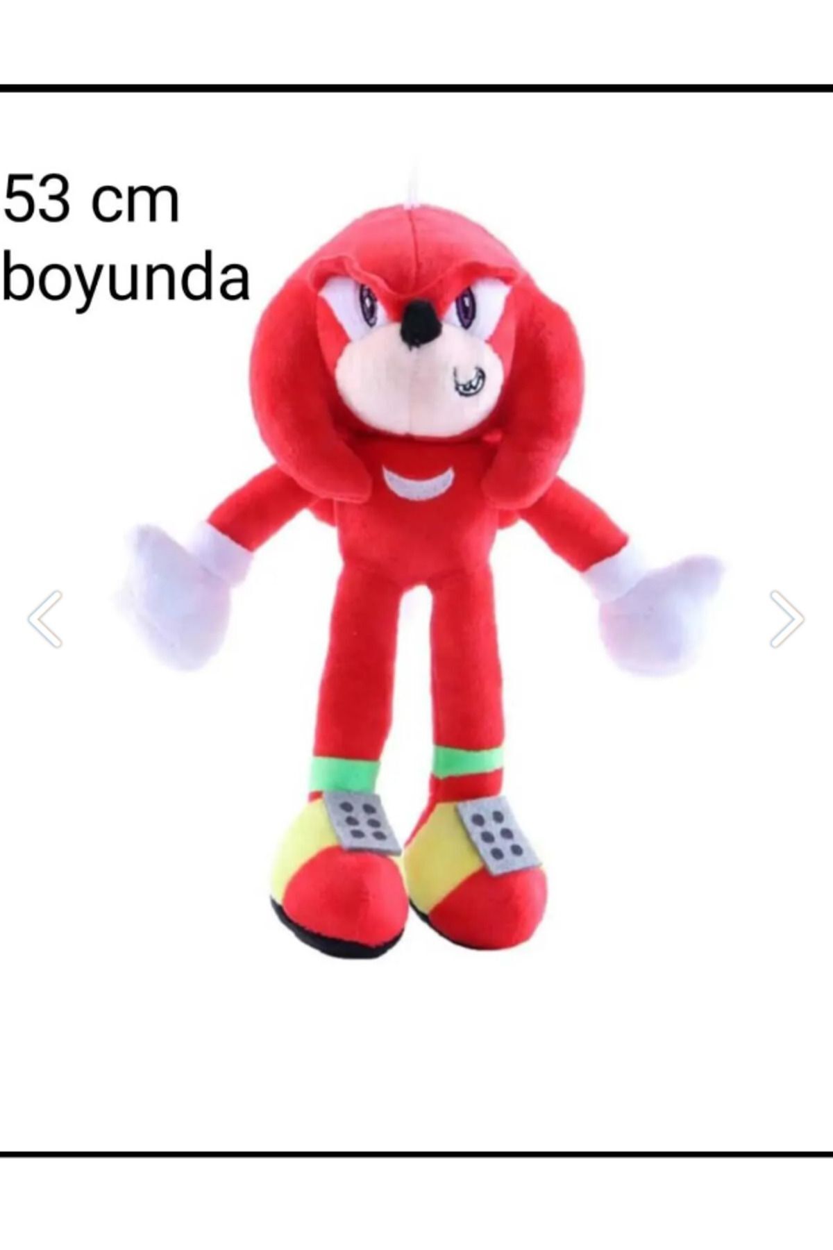 Funlas (53cm ) Mavi Dev Sonic Boom Büyük Boy Kirpi Sonic Peluş Oyuncak ...