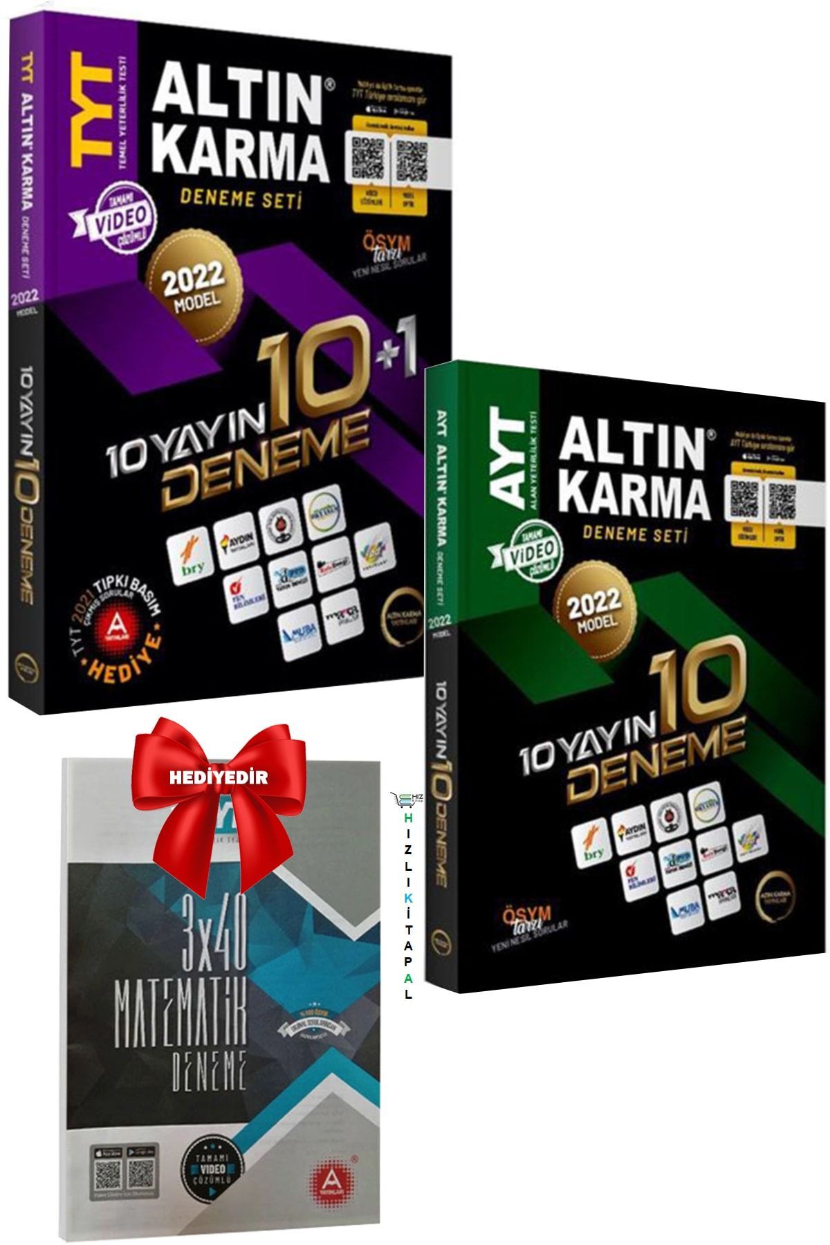 Altın Karma Yayınları Altın Karma 2022 Tyt Ve Ayt 10 Farklı Yayın 10 Deneme Seti (2 KİTAP ...