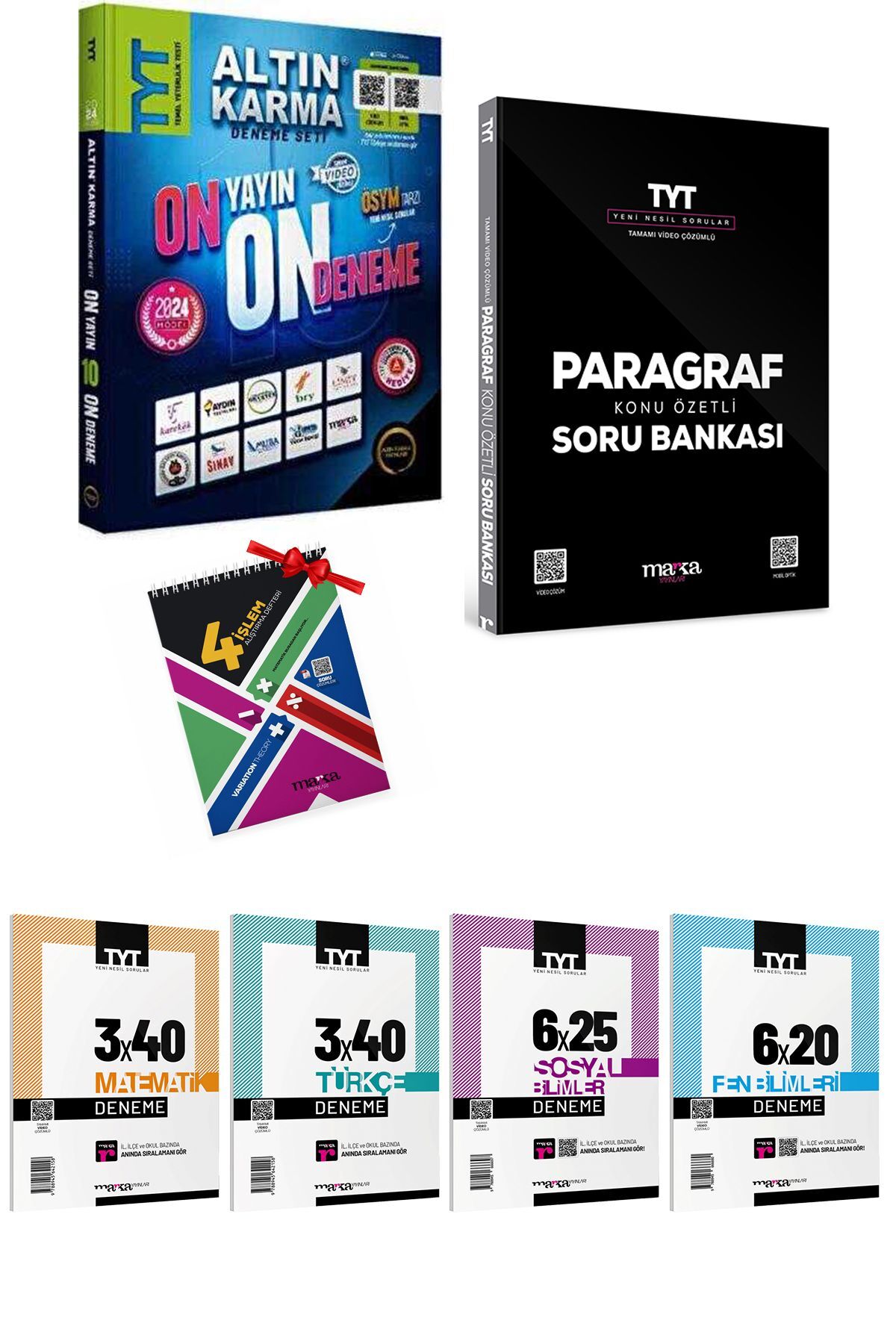 Altın Karma 2024 TYT Altın Karma 2024 TYT 10+1 Karma Deneme Paragraf Soru Bankası ve 4 Deneme ...