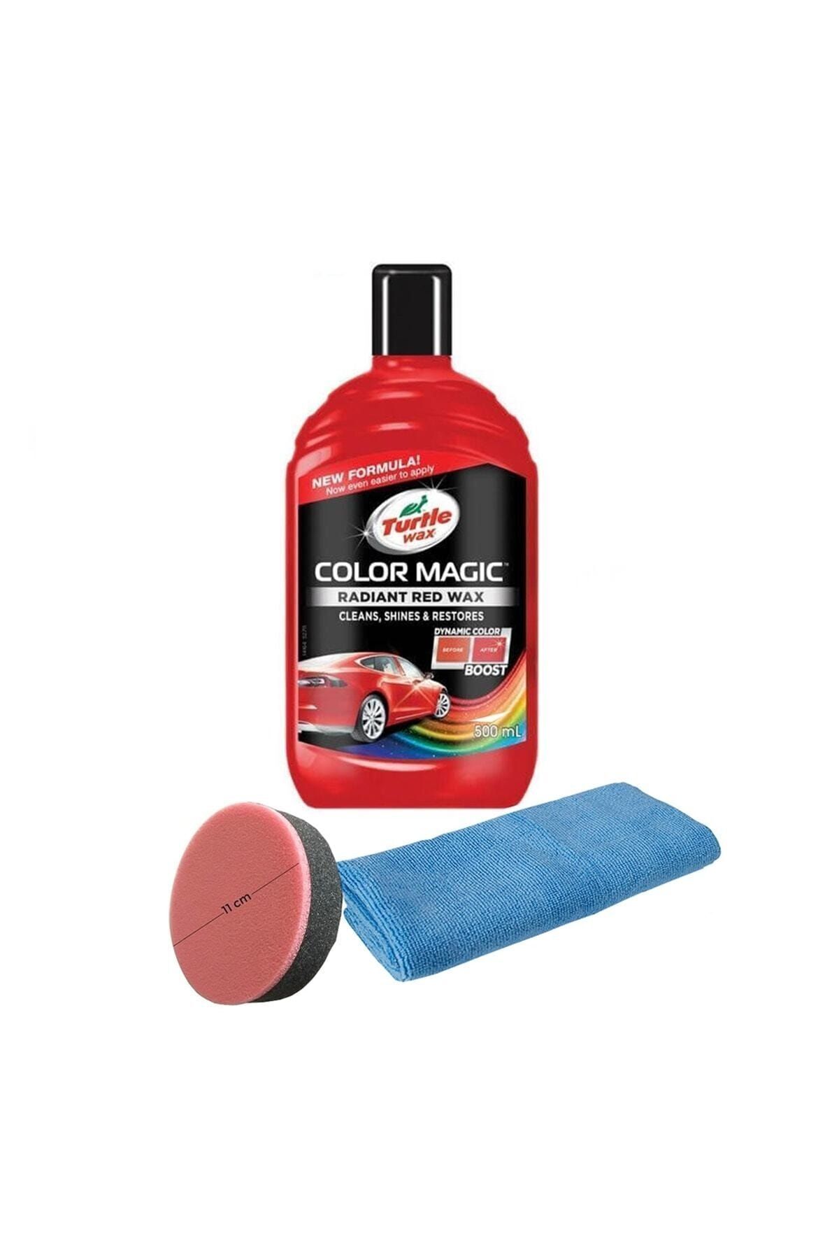 Genel Markalar Renkli Kırmızı Cila 500 Ml + Cila Süngeri + Mikrofiber ...