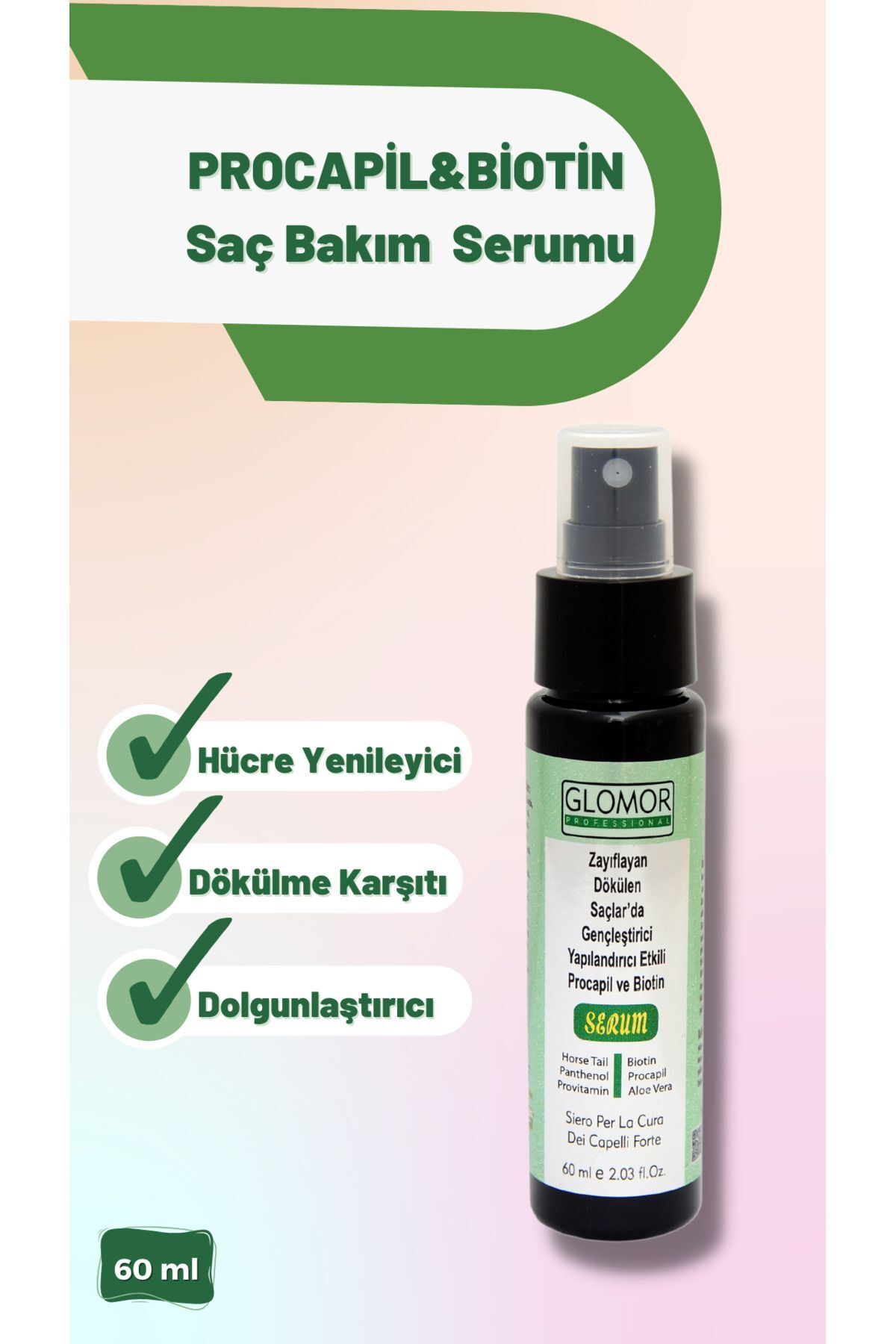 GLOMOR Procapil & Biotin Saç Bakım Serumu - Fiyatı, Yorumları