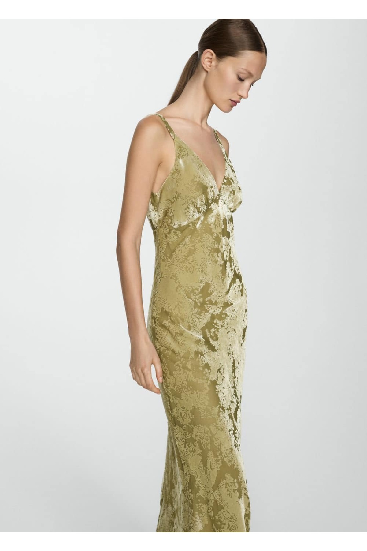 MANGO Kadife Detaylı Uzun Elbise Fiyatı, Yorumları - Trendyol