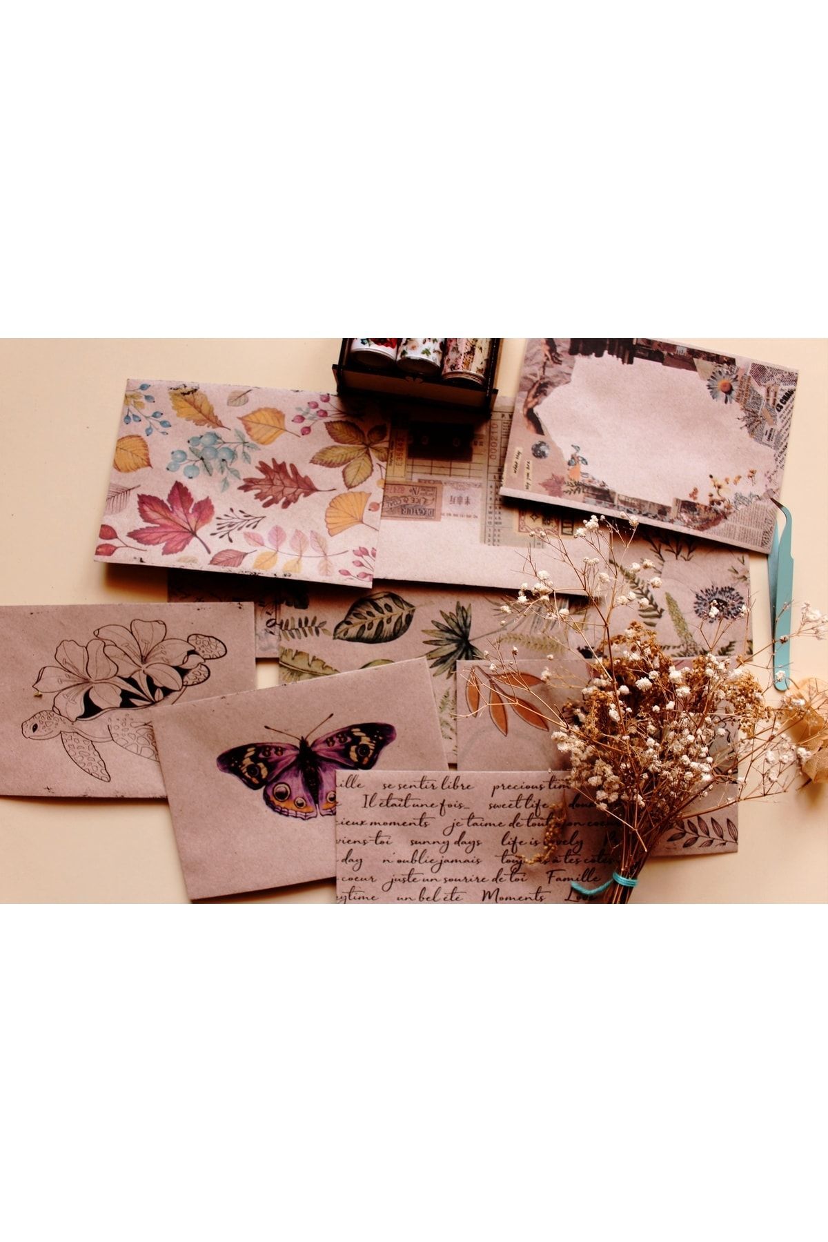 baddin aksesuar 10 Adet Vintage Zarf Baskılı Bullet Journal - Fiyatı ...