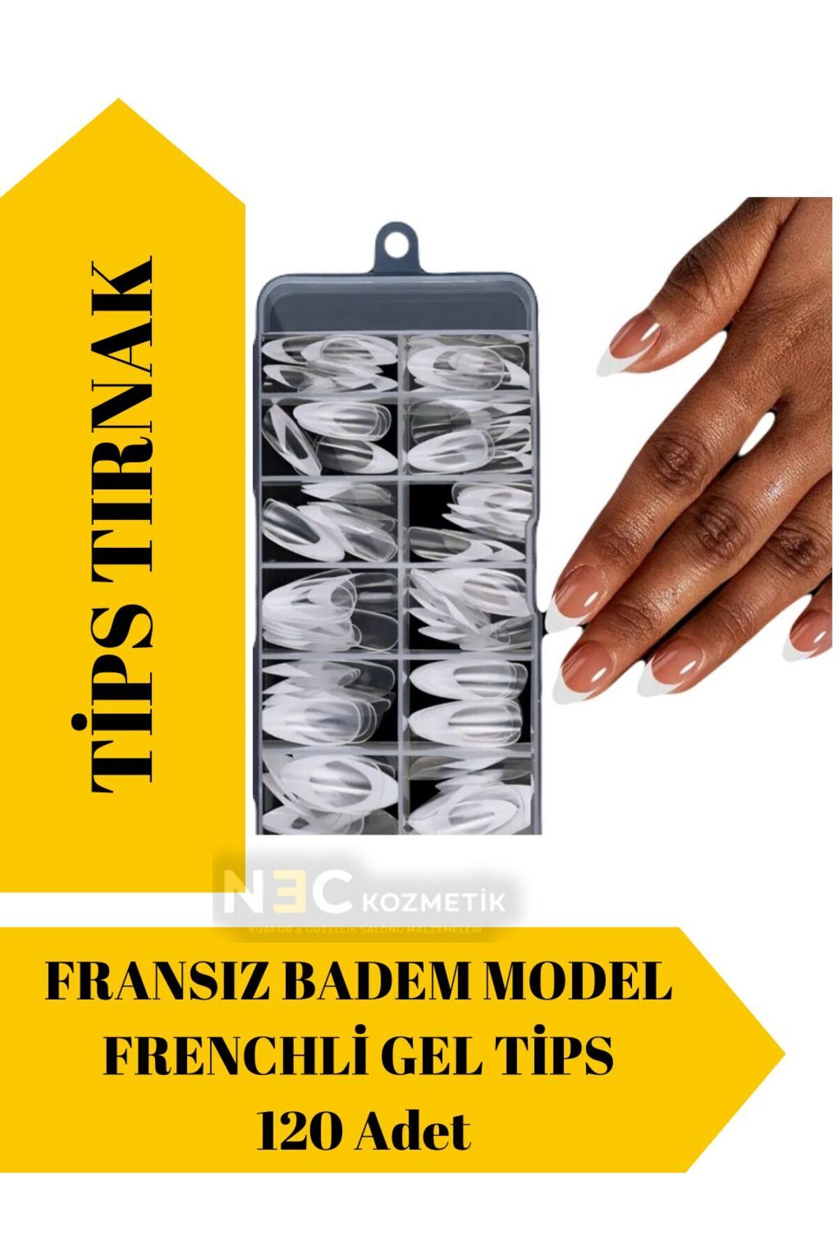 Nec Kozmetik Fransız Model French’li Gel Tips 120 Parça Fiyatı ...