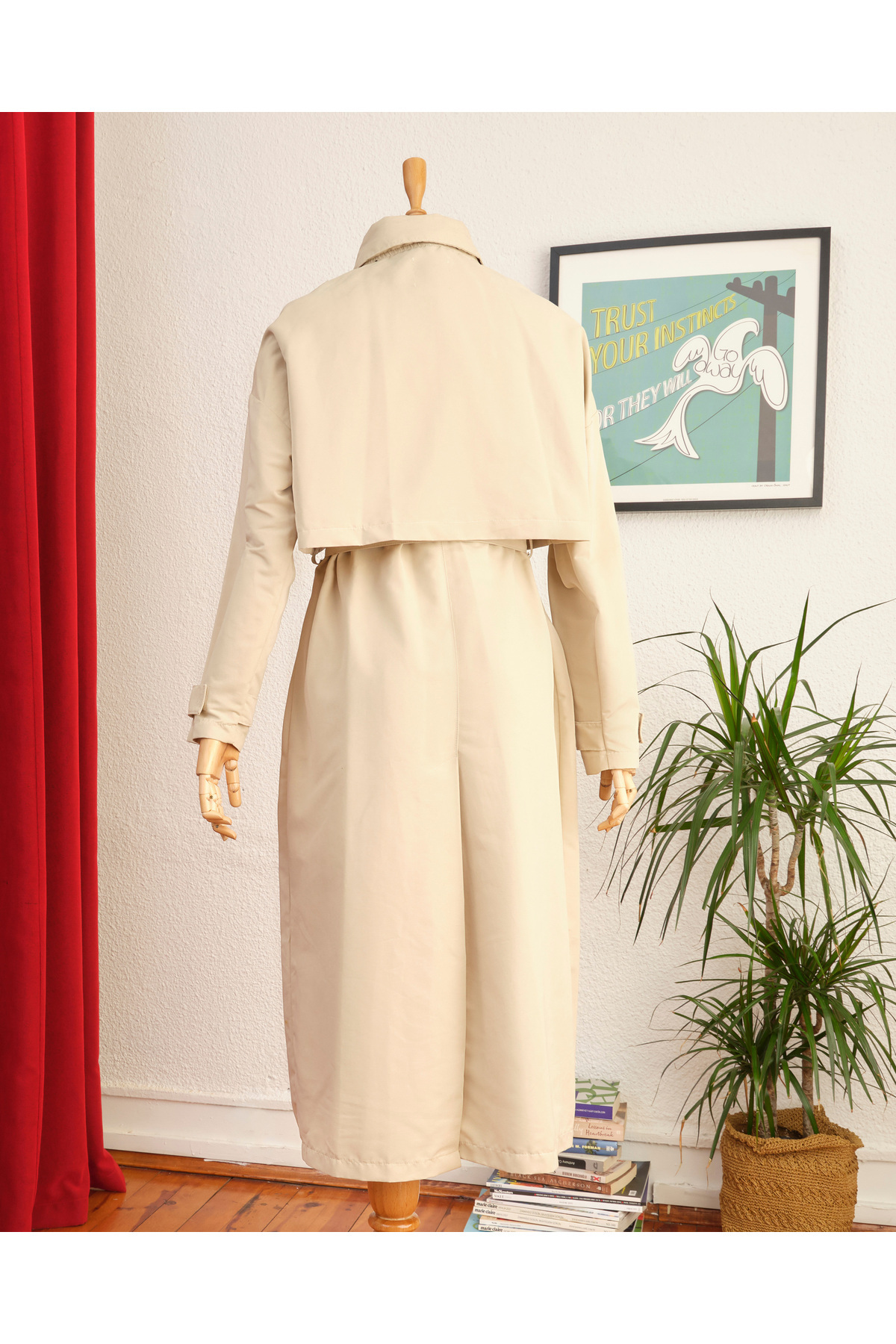 Rabian Moda Crop,Yelek ve Kruvaze Detaylı Trençkot Fiyatı, Yorumları ...