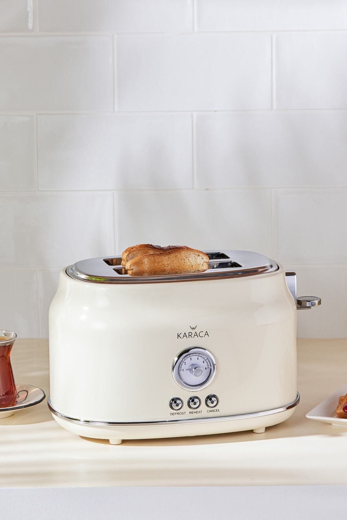 Cookplus Karaca Retro Ekmek Kızartma Makinesi Krem - Fiyatı, Yorumları