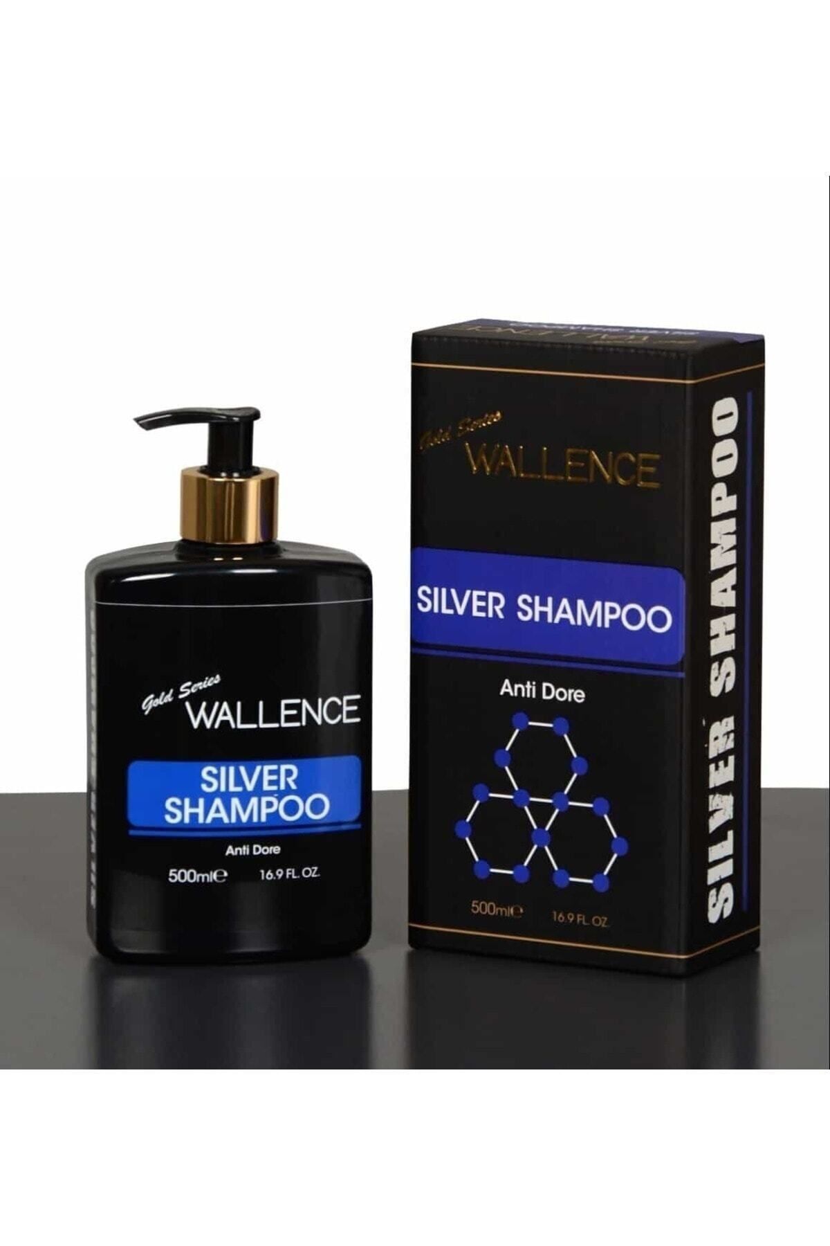 wallence Color Balancing Purple Shampoo for Gray and White Hair 500ml ...