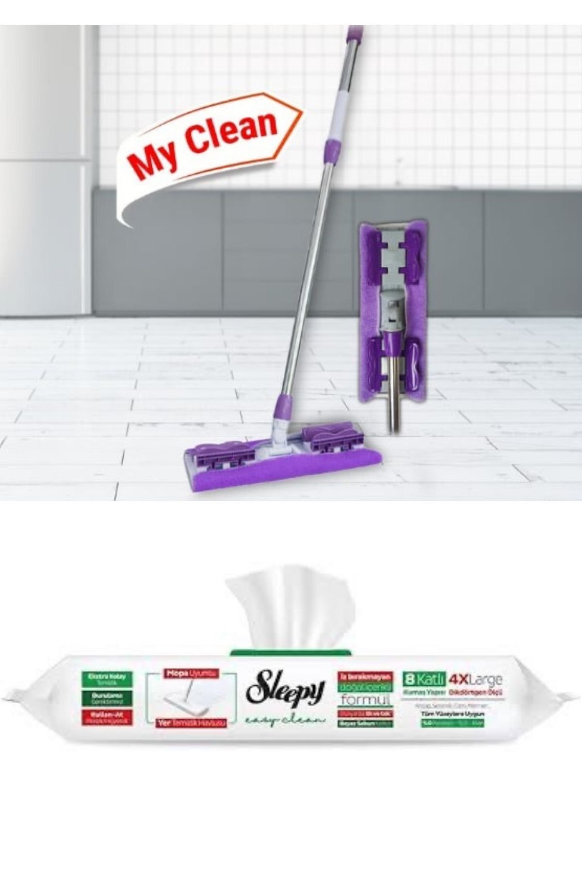 My Clean & Clear MICRO CLEAN MOP + SLEEP EASY CLEAN YER TEMİZLİK ...