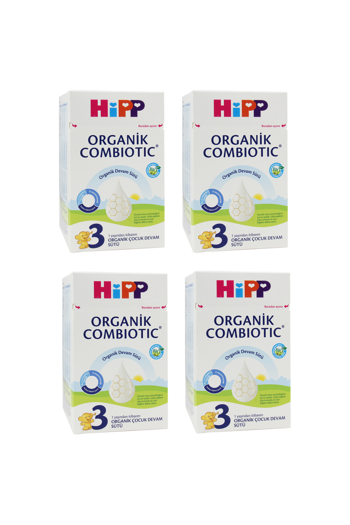 Hipp 3 Organik Combiotic 800 gr Devam Sütü 4 Adet Fiyatı, Yorumları ...