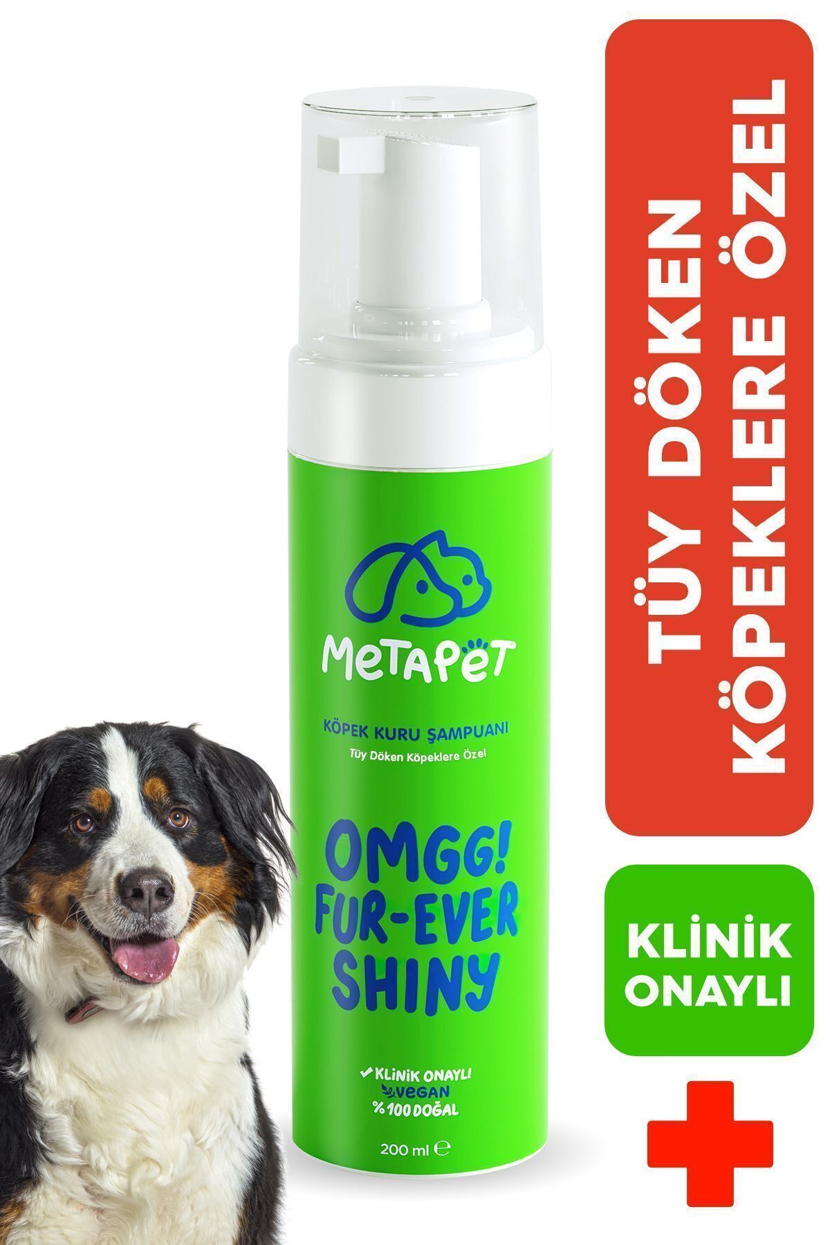 Metapet Tüy Döken Köpeklere Özel Kuru Bakım Şampuanı, E Vitamini, Tüy ...