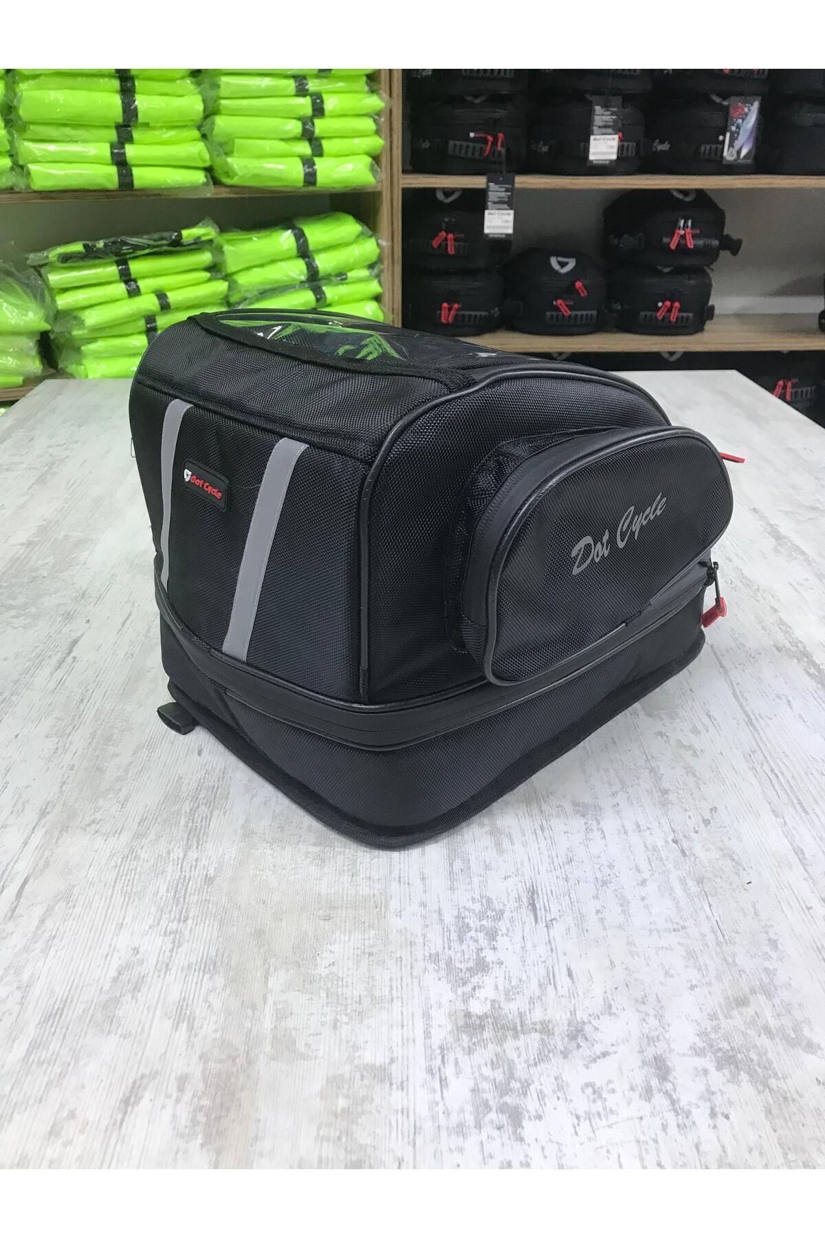 DOT CYCLE Motosiklet Körüklü Depo Üstü Ve Sırt Çantası / Kask Çantası ...
