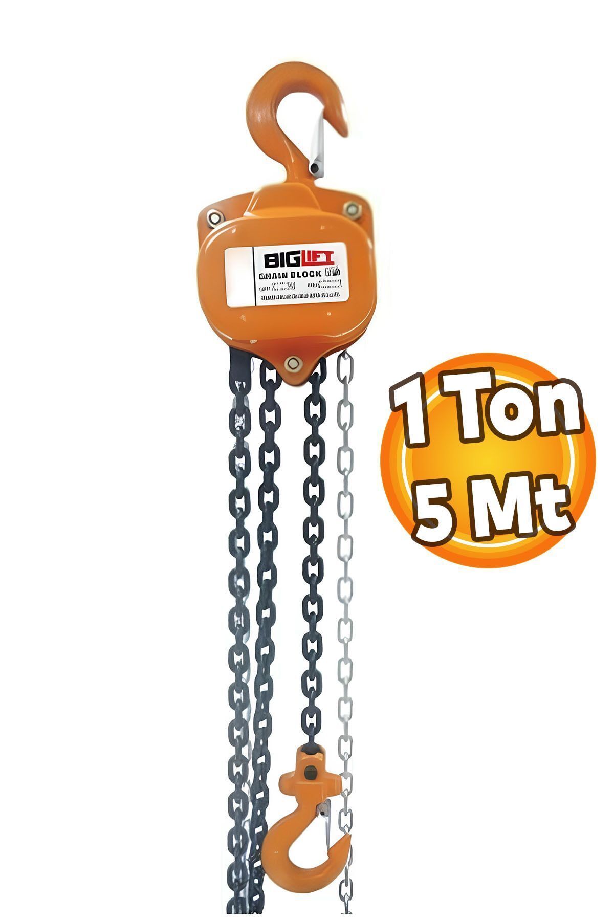 Biglift Zincirli Caraskal Vinç 1 Ton 5 Metre Kurban Asma Kanca Vinç ...