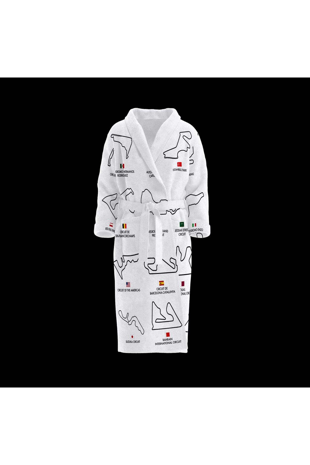 The Lucid Lab All Tracks White / Formula 1 Pistleri Bornoz Fiyatı ...