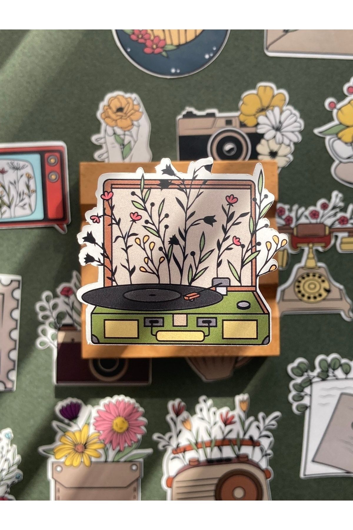 Hume Craft Nazenin Vintage Tekli Sticker Seti Çiçekli Vintage Eşyalar ...