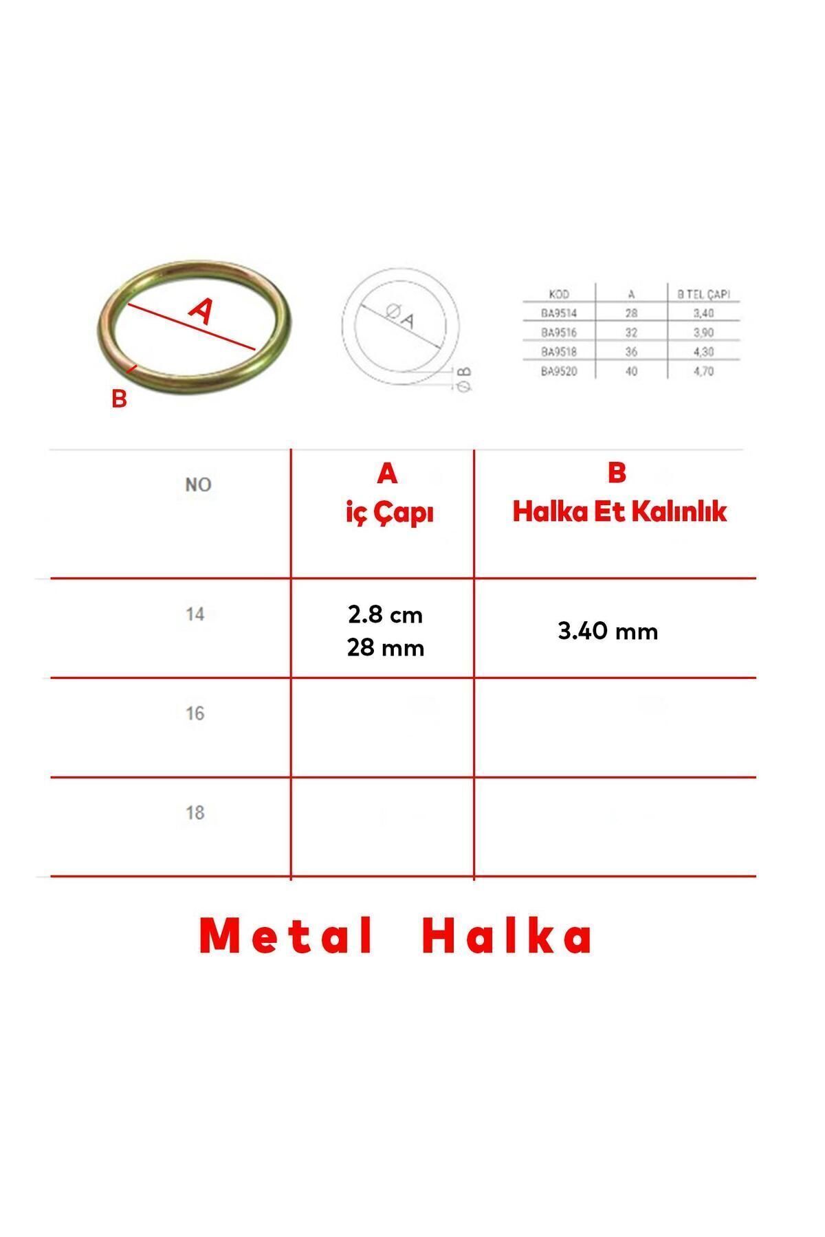 Badem10 Metal Halka Sarı Renk No:14 Duvar Makrome Anahtarlık Süs Eşya ...