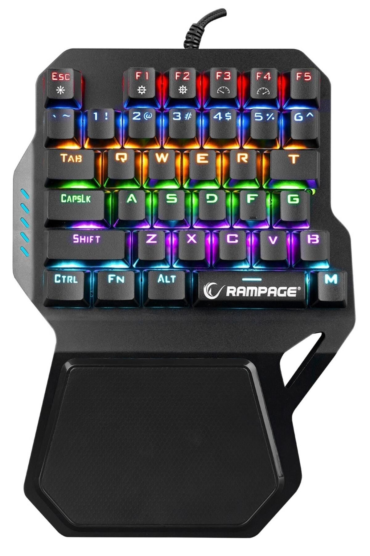 Rampage Kb-r77 Palm Usb Rainbow Backlight Outemu Blue Switch Mekanik 36 ...