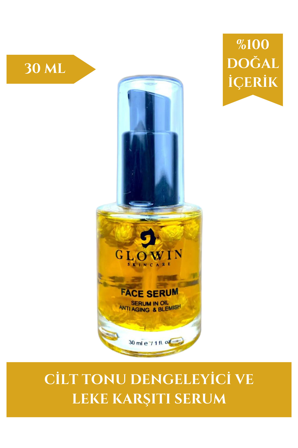 GLOWIN FACE Cilt Tonu Dengeleyici ve Canlandırıcı, Leke Karşıtı Cilt ...