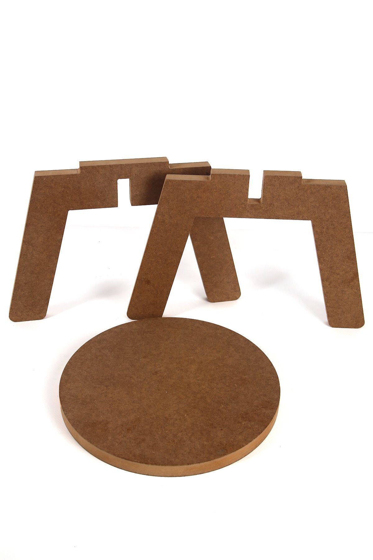 MH MiniHediye Mini Ahşap Tabure Demonte MDF Mutfak Balkon Piknik Kamp ...