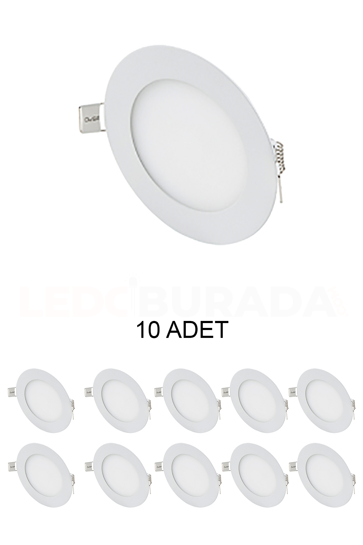 Cata Slim Led Panel 3w Günışığı (SARI IŞIK)- 10’lu Paket - Fiyatı ...