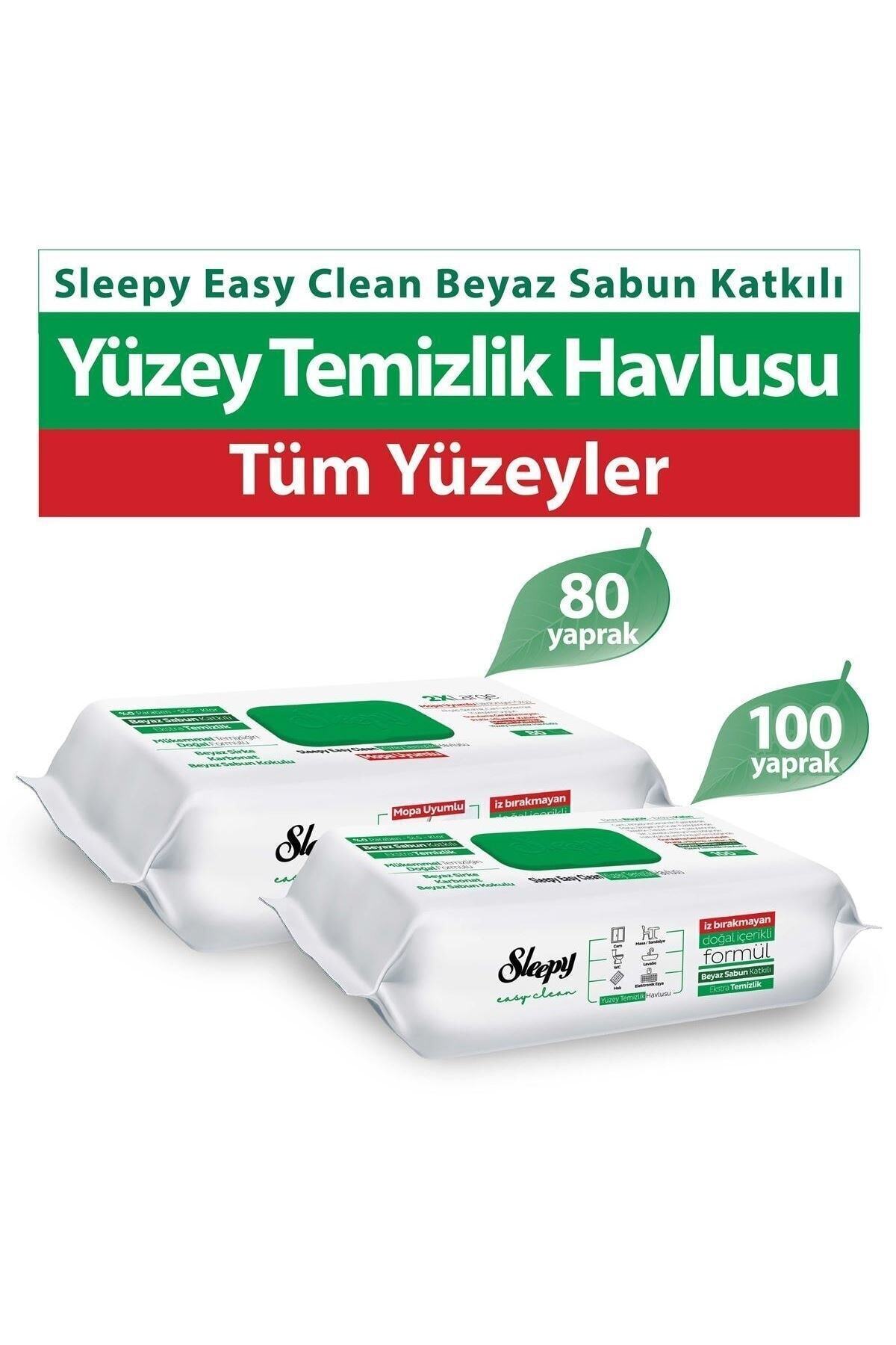 Sleepy Easy Clean Yüzey Temizlik Havlusu 100' Lü Ve Mopa Uyumlu 80' Li - Fiyatı, Yorumları