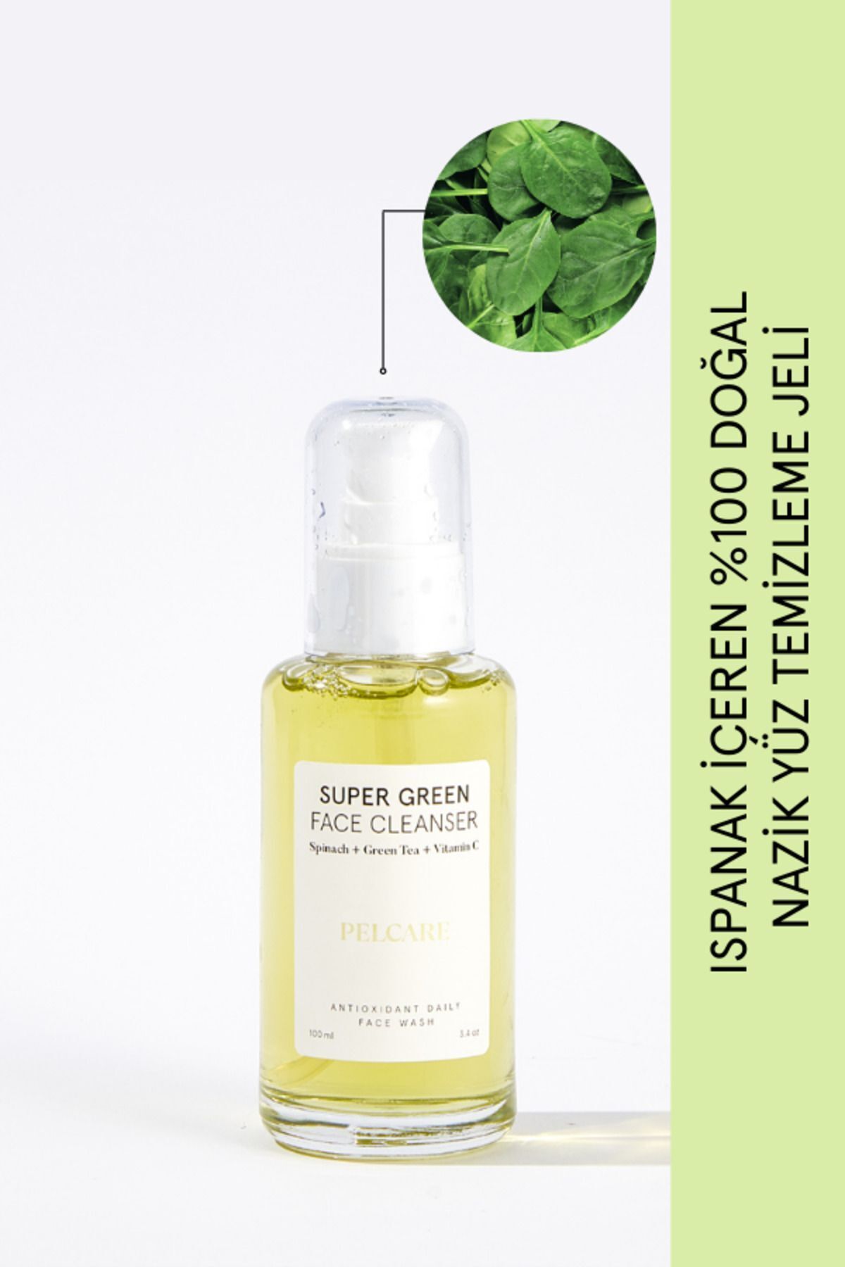 Pelcare Super Green Face Cleanser - Ispanak Ve Yeşil Çay Içeren Yüz ...