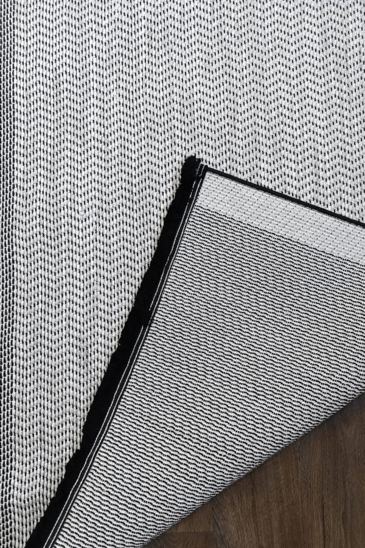 Armada Carpet 1752B SİYAH GRİ Sisal Dekoratif Kesme Yolluk Halı Kolay ...