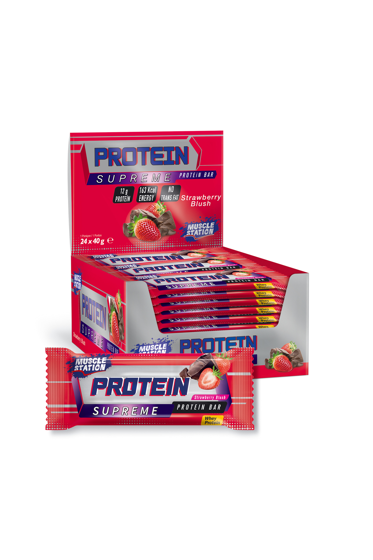 Muscle Station Musclestation Supreme Strawberry Blush Çikolata Çilekli ...