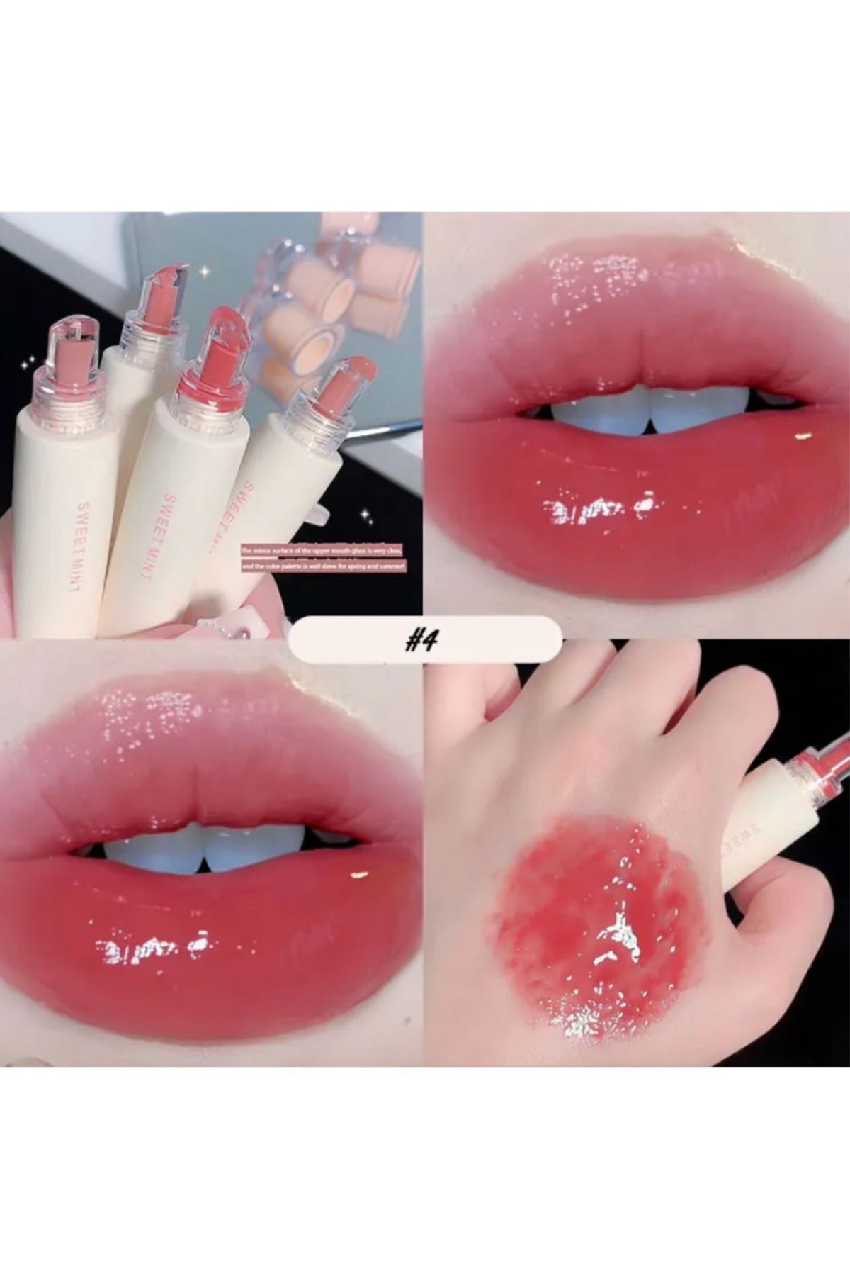 sweet mint Jelly Lip Glaze Non-stick Lip Tint, 1 adet lip tint Fiyatı ...