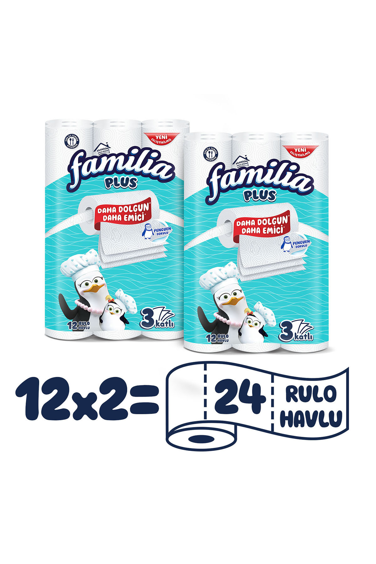 Familia Plus Kağıt Havlu 24 Rulo (12 RULO X 2 PAKET) Fiyatı, Yorumları ...
