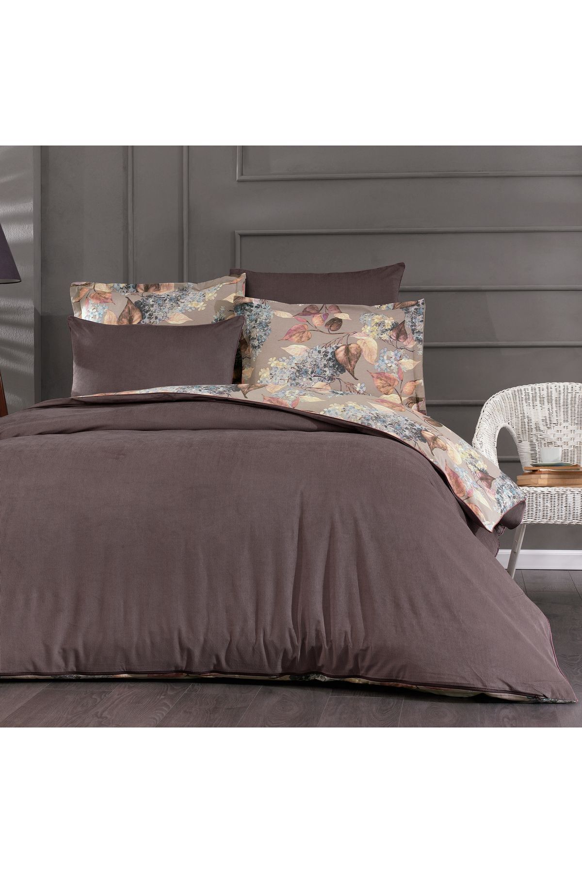 Schafer Home Premium Comfort Çift Kişilik Nevresim Takımı 6 Parça-Mor ...