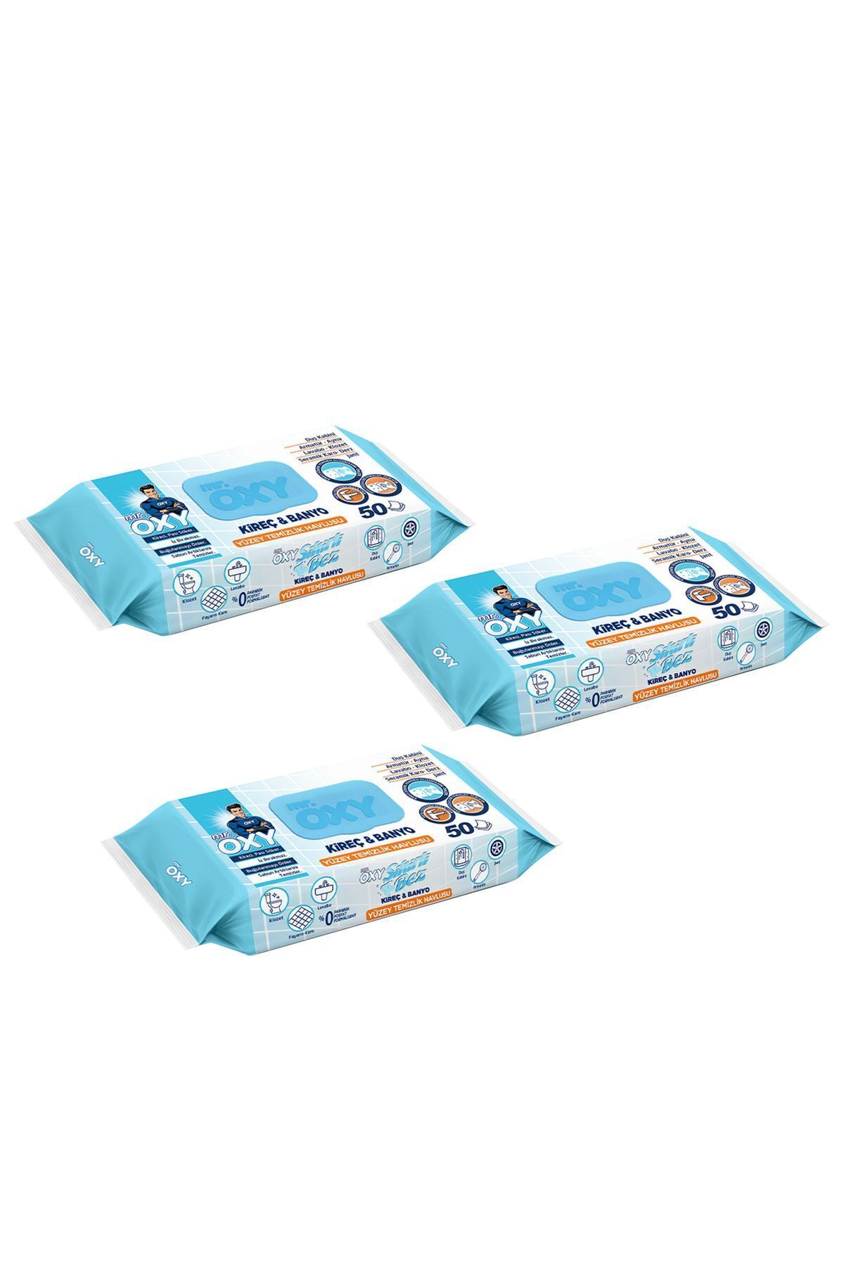 MR.OXY Mr. Oxy Kireç ve Banyo Yüzey Temizlik Havlusu 3x50 Yaprak ...