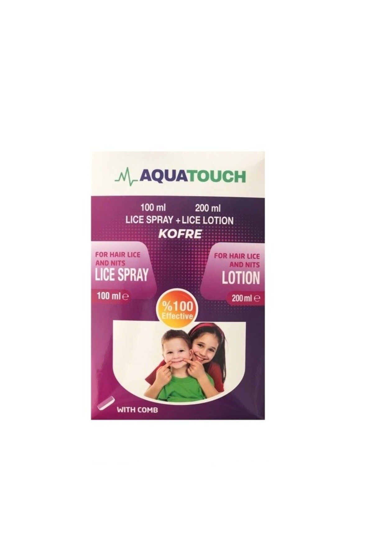 Aqua TOUCH BİT SPREYİ 100 ML + BİT ŞAMPUANI 200 ML PLASTİK TARAK ...