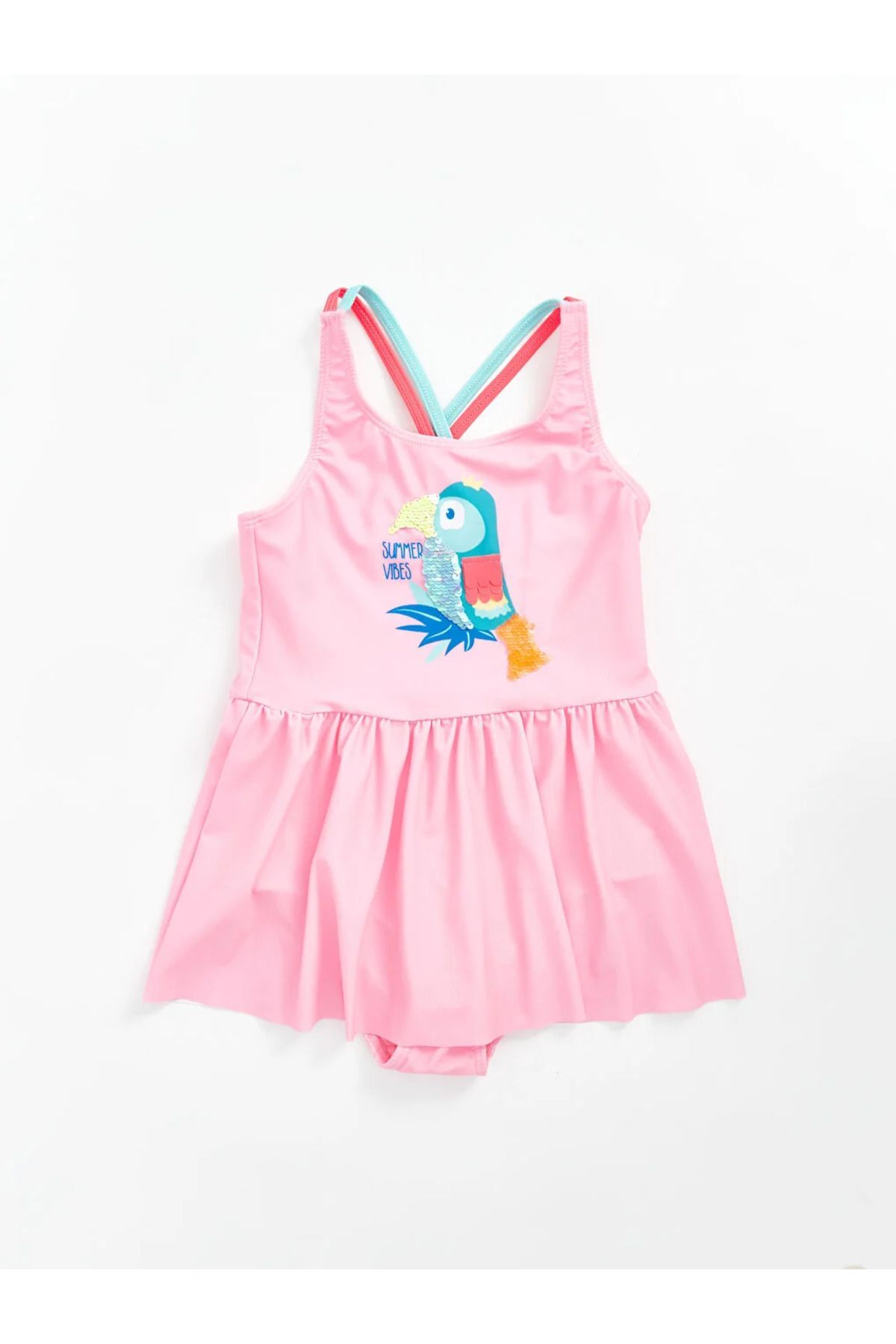 LC Waikiki LCW Kids Hızlı Kuruyan Baskılı Kız Çocuk Etekli Mayo L C M ...