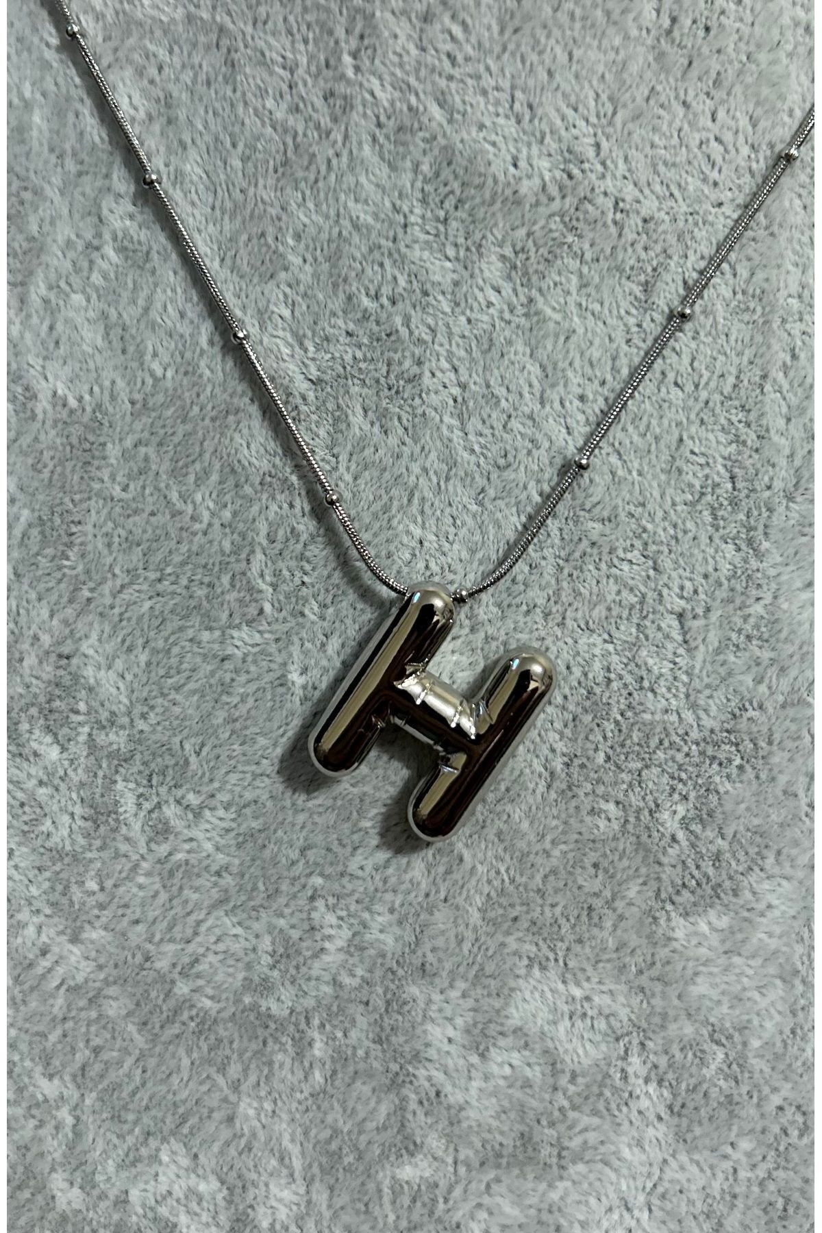 ışılımbutik Kadın Çelik Balon H Harf Gümüş Renk Kolye Fiyatı, Yorumları ...