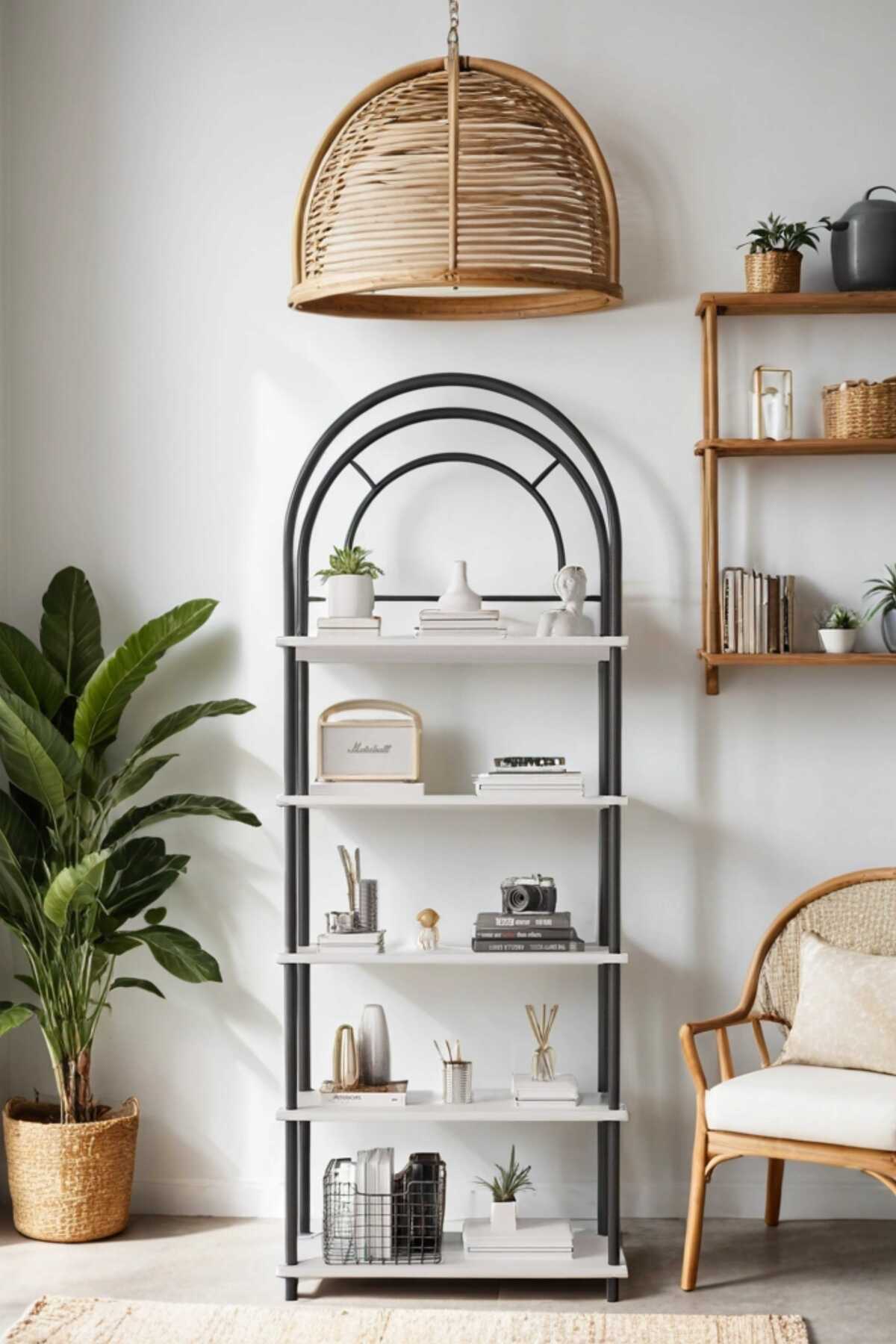 Mobitopya Çevir Kur Bohem Çok Amaçlı Raf Dolap Beyaz 199*71*29 Cm ...