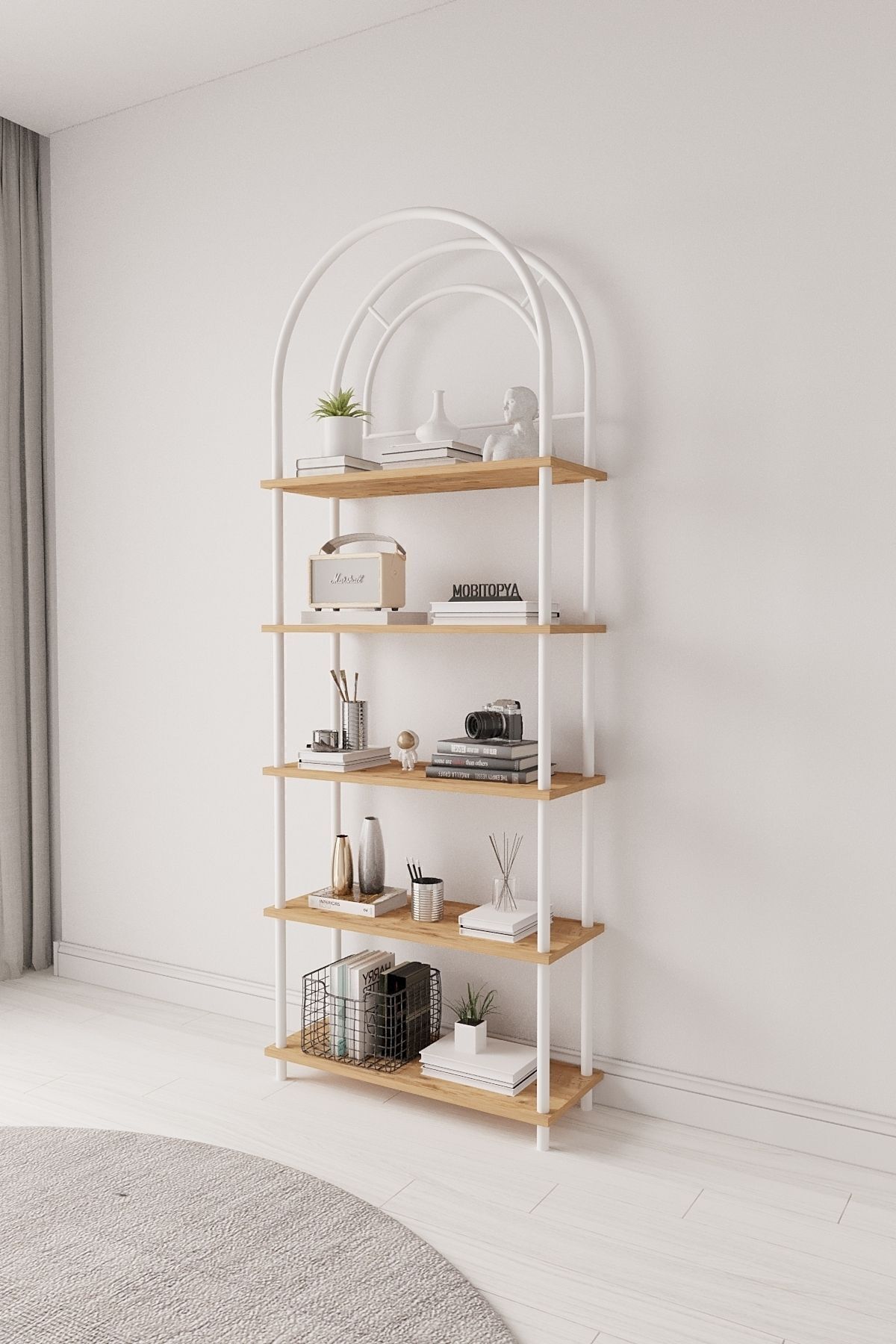 Mobitopya Çevir Kur Bohem Çok Amaçlı Raf Dolap Atlantik Çam Bd 199*71 ...