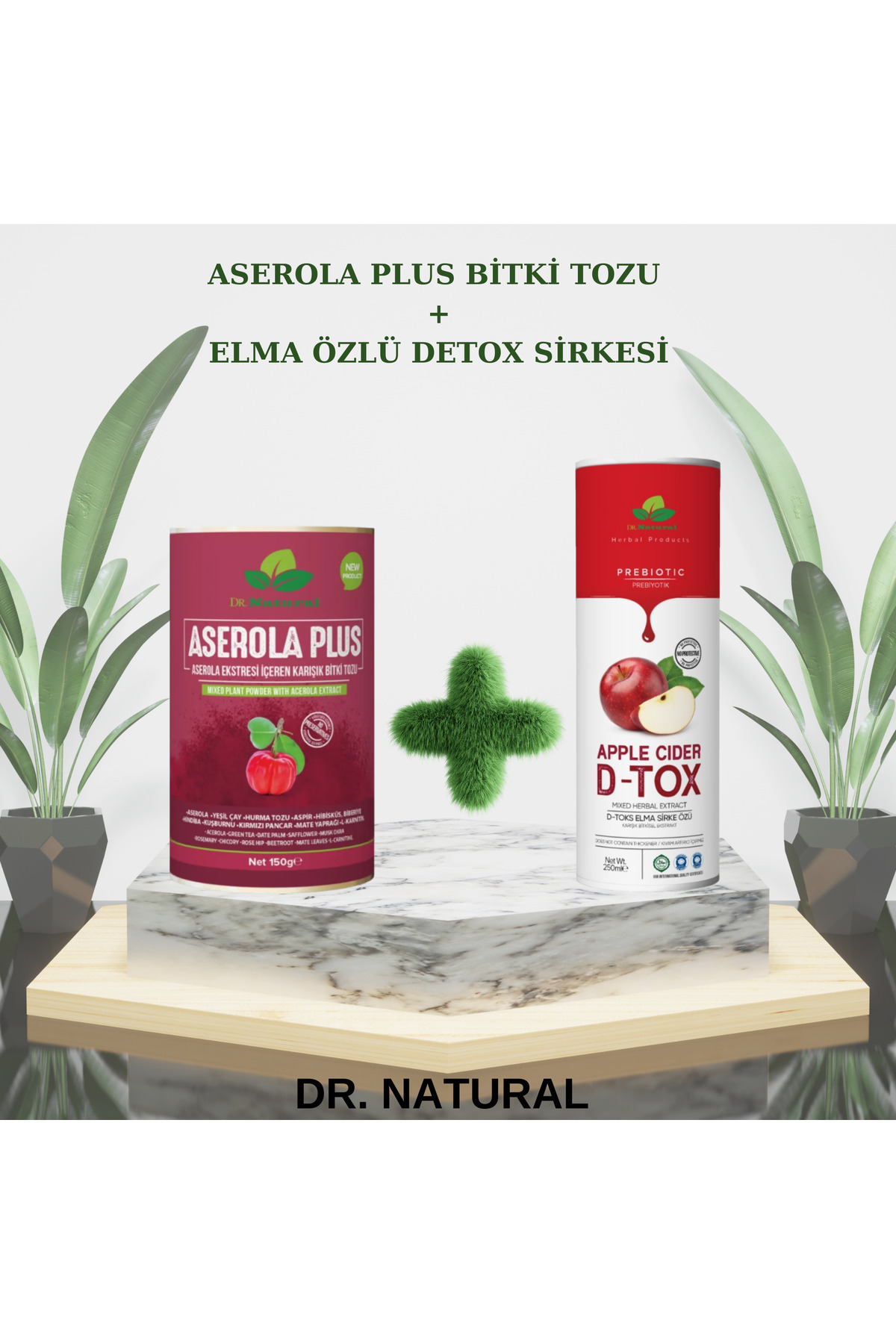 DRNATURAL Aserola Plus Acerola Ekstresi Içeren Karışık Bitki Tozu 150 ...