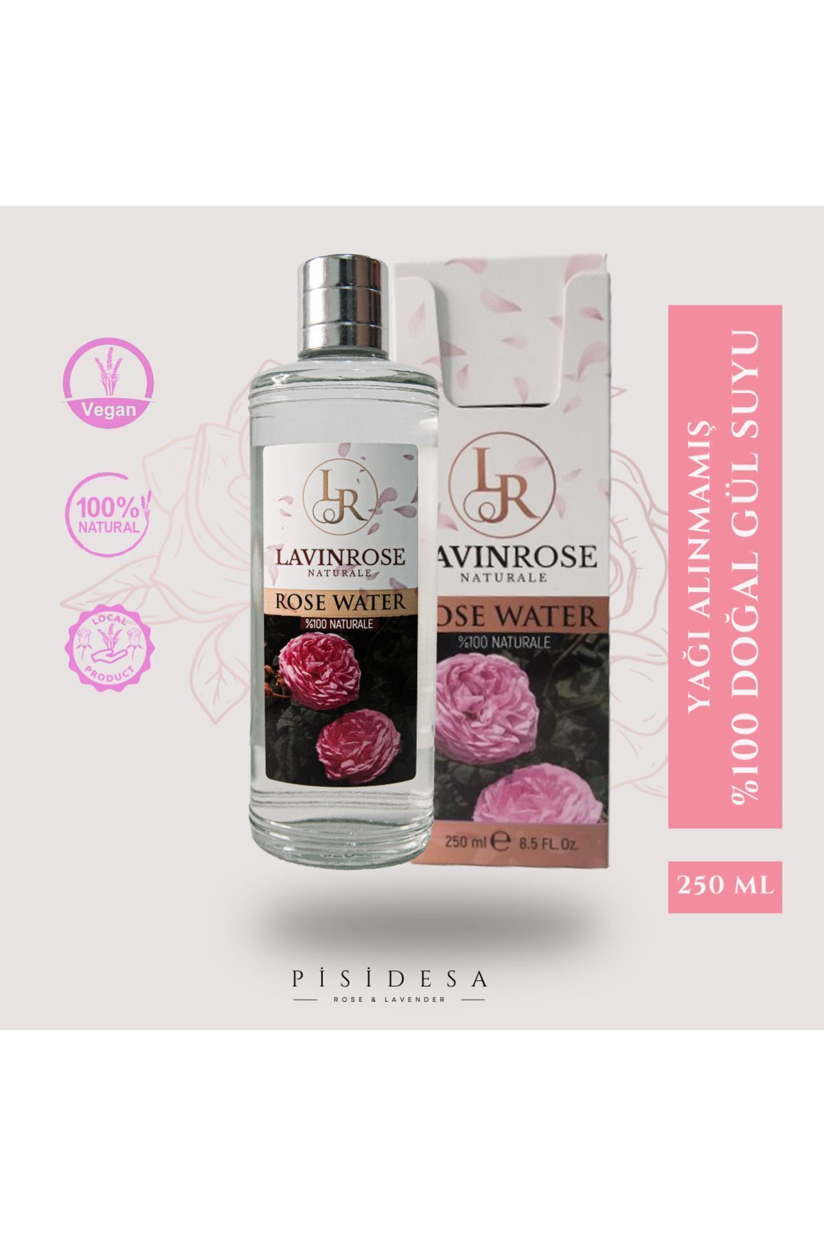 Lavin Rose Gül Suyu - Yağı Alınmamış %100 Doğal Gülsuyu - (YEREL GÜL ...