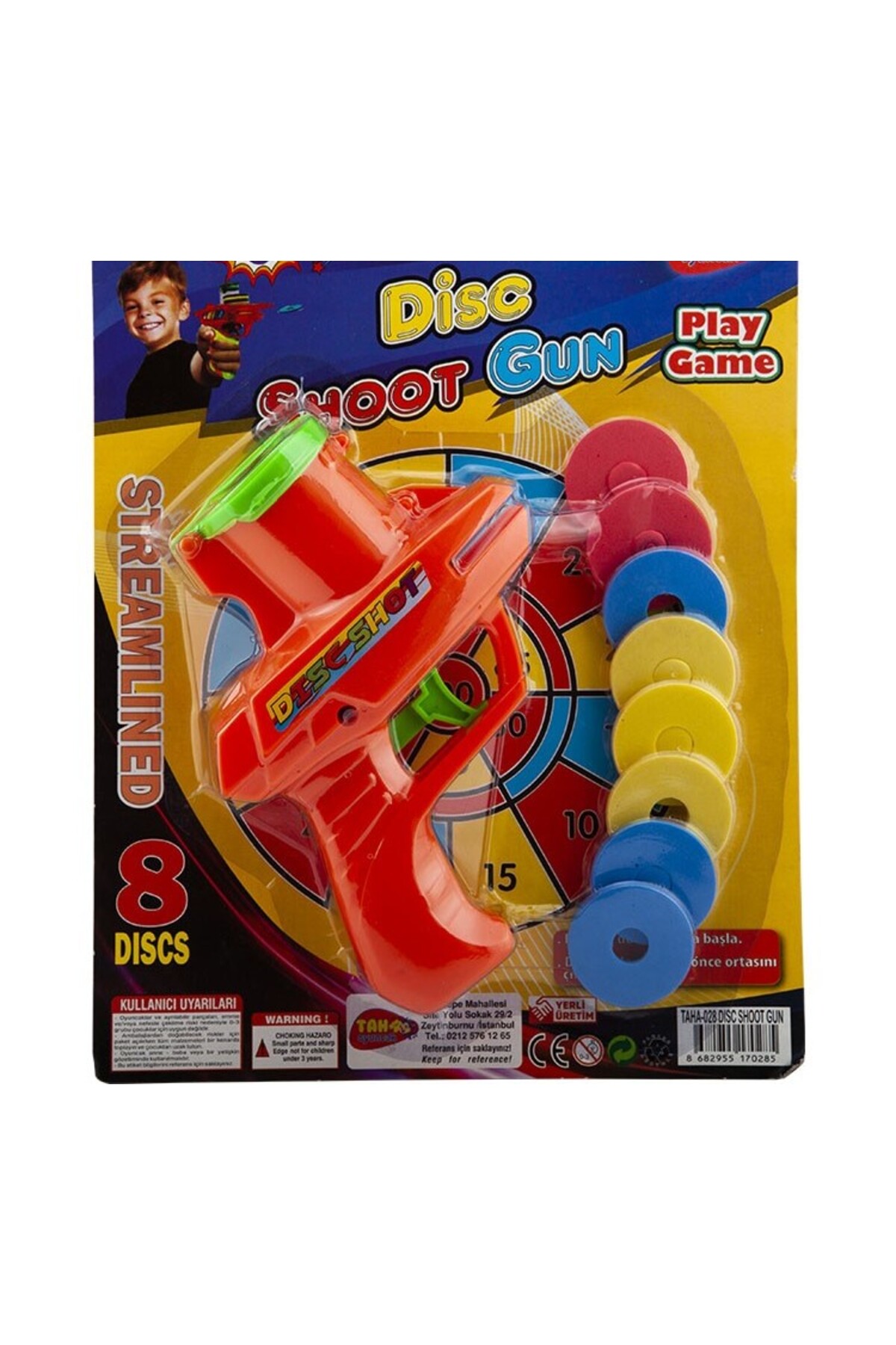 Apiko Shop Disk Atan Eğlenceli Zararsız Tabanca + 8 Eva Disk Fiyatı ...