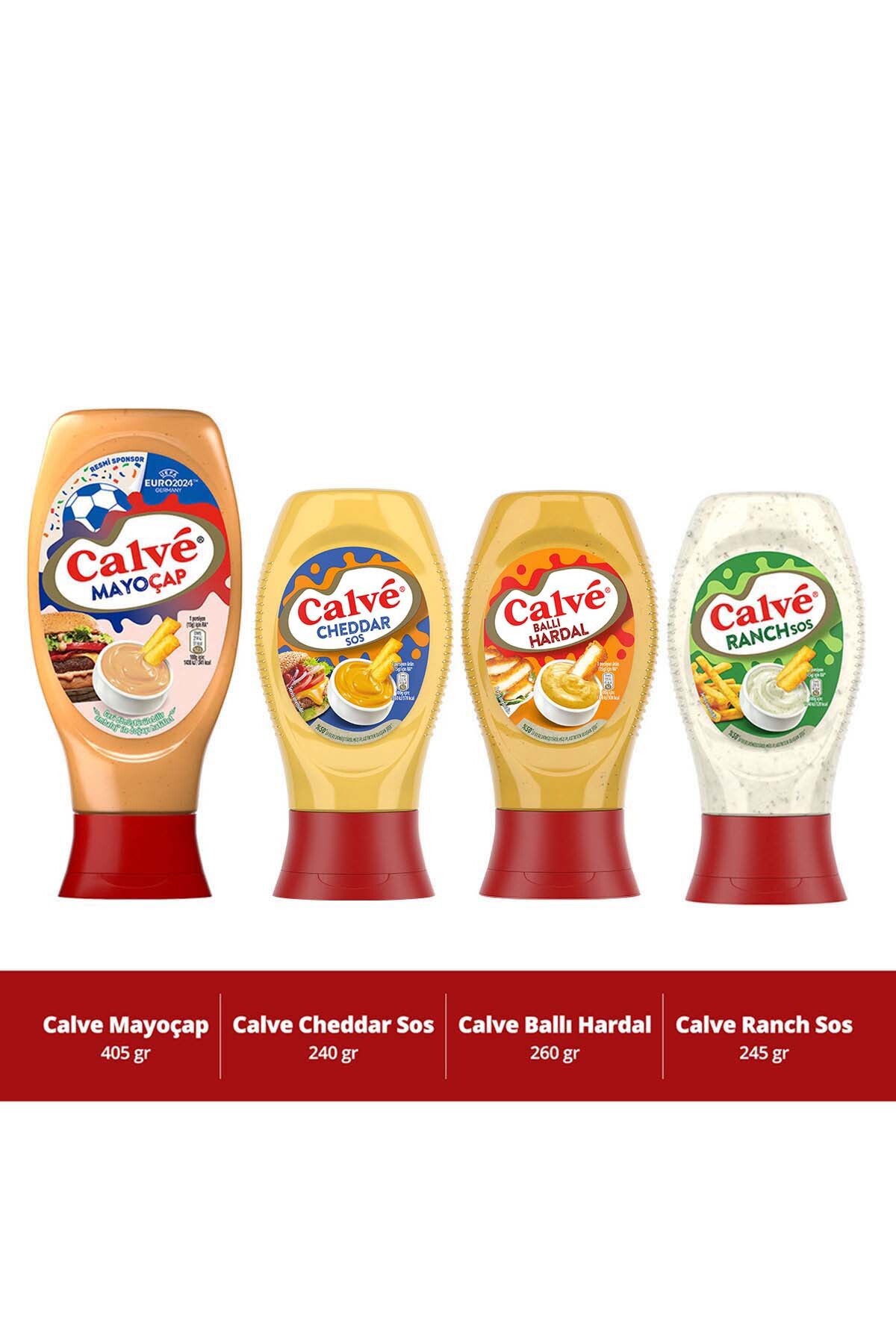 Calve Sos Mayoçap Ketçap Ile Mayonezin Birleşimi 405g Cheddar Sos 240g ...