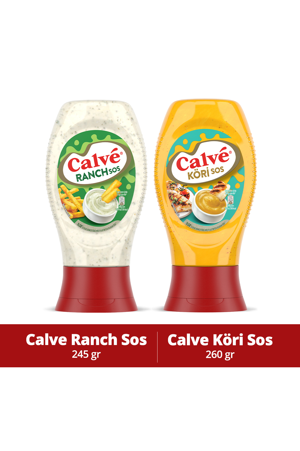 Calve Ranch Sos 245 gr & Köri Sos 260 gr - Fiyatı, Yorumları