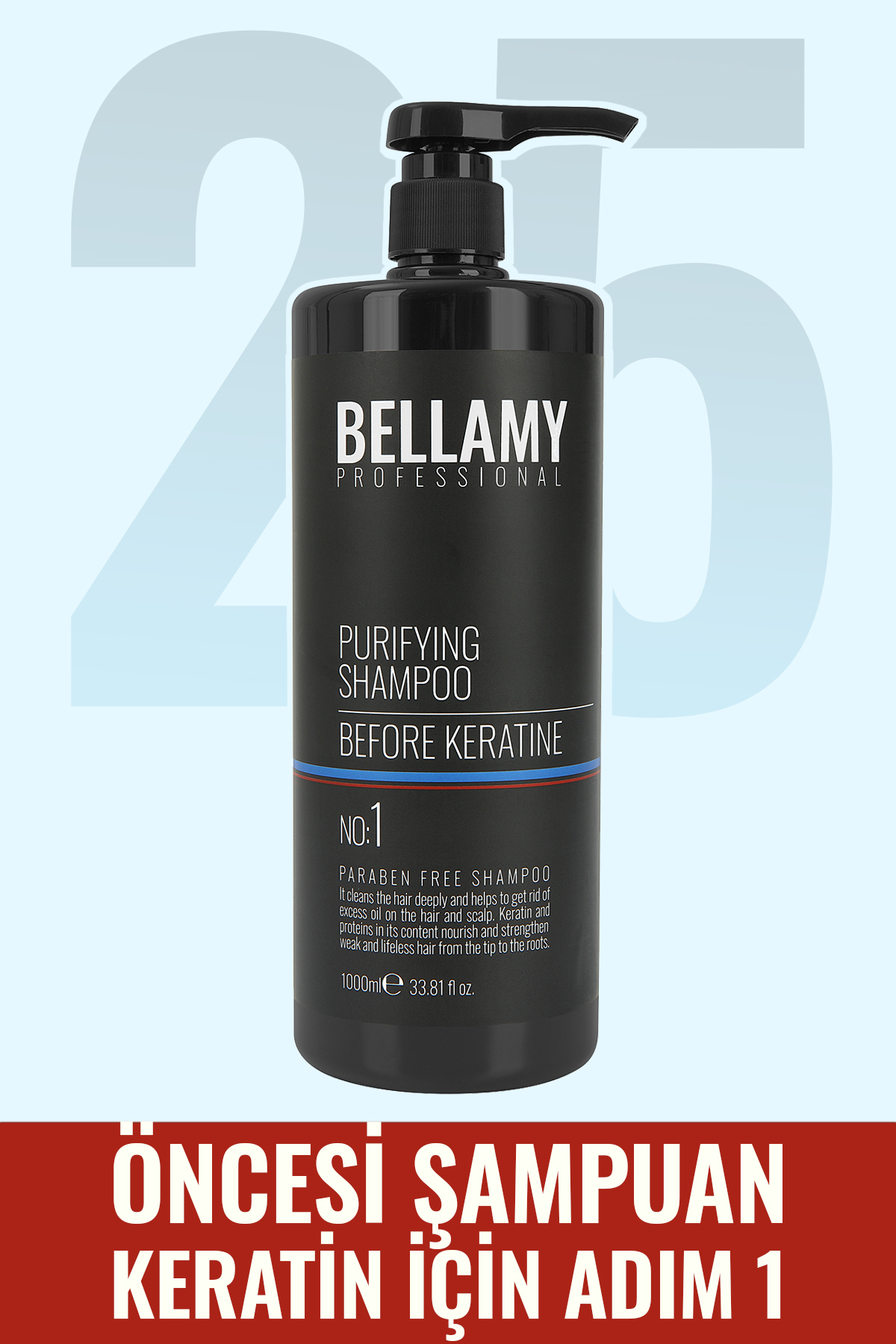 Bellamy Brezilya keratini öncesi parabensiz şampuan 1000ml Fiyatı ...
