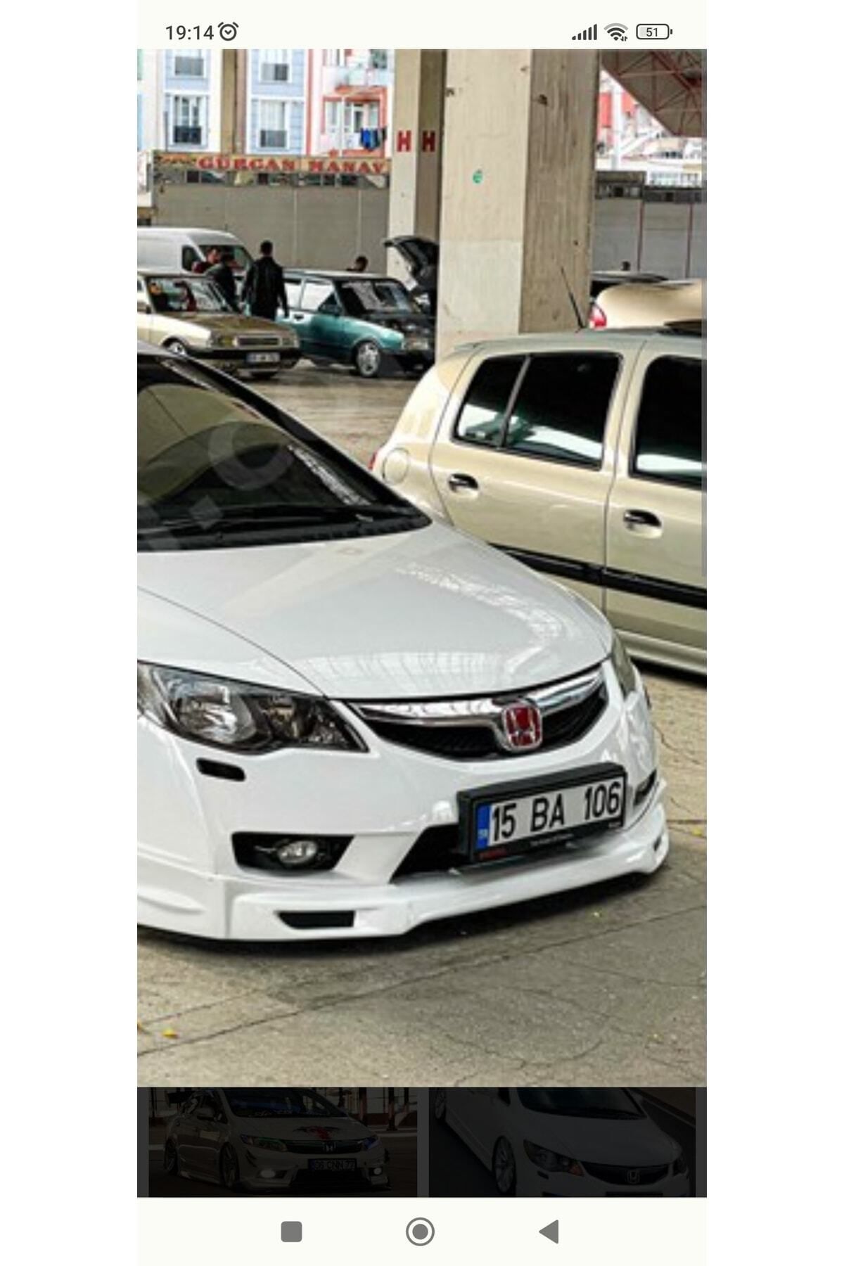 3mgarage Honda Civic Fd6 Ön Tampon Eki Karlık Makyajlı Uyumlu - Fiyatı ...