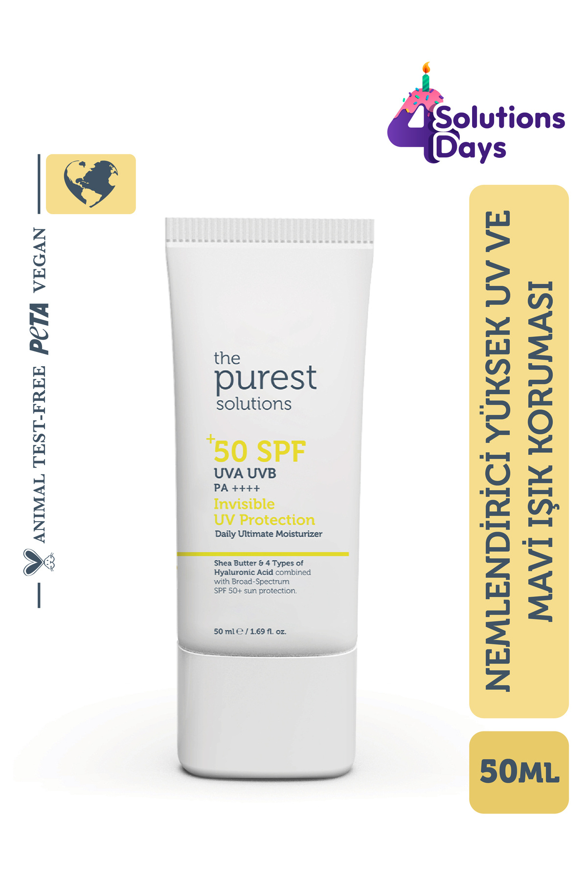 The Purest Solutions Yüksek Koruma ve Nemlendirici Etkili Güneş ...