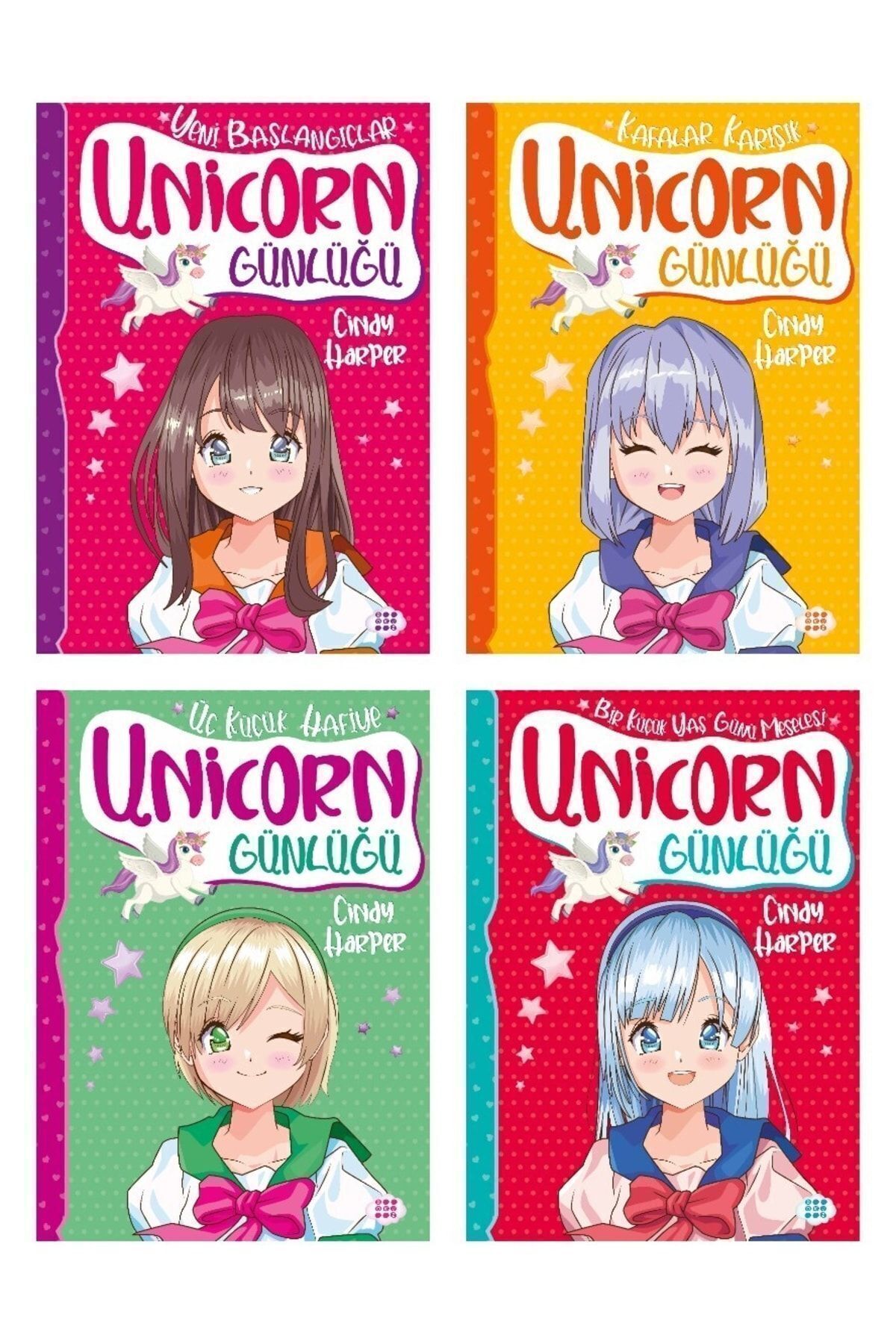 Dokuz Yayınları Unicorn Günlüğü Set 4 Kitap Seri Cindy Harper Çocuk ...