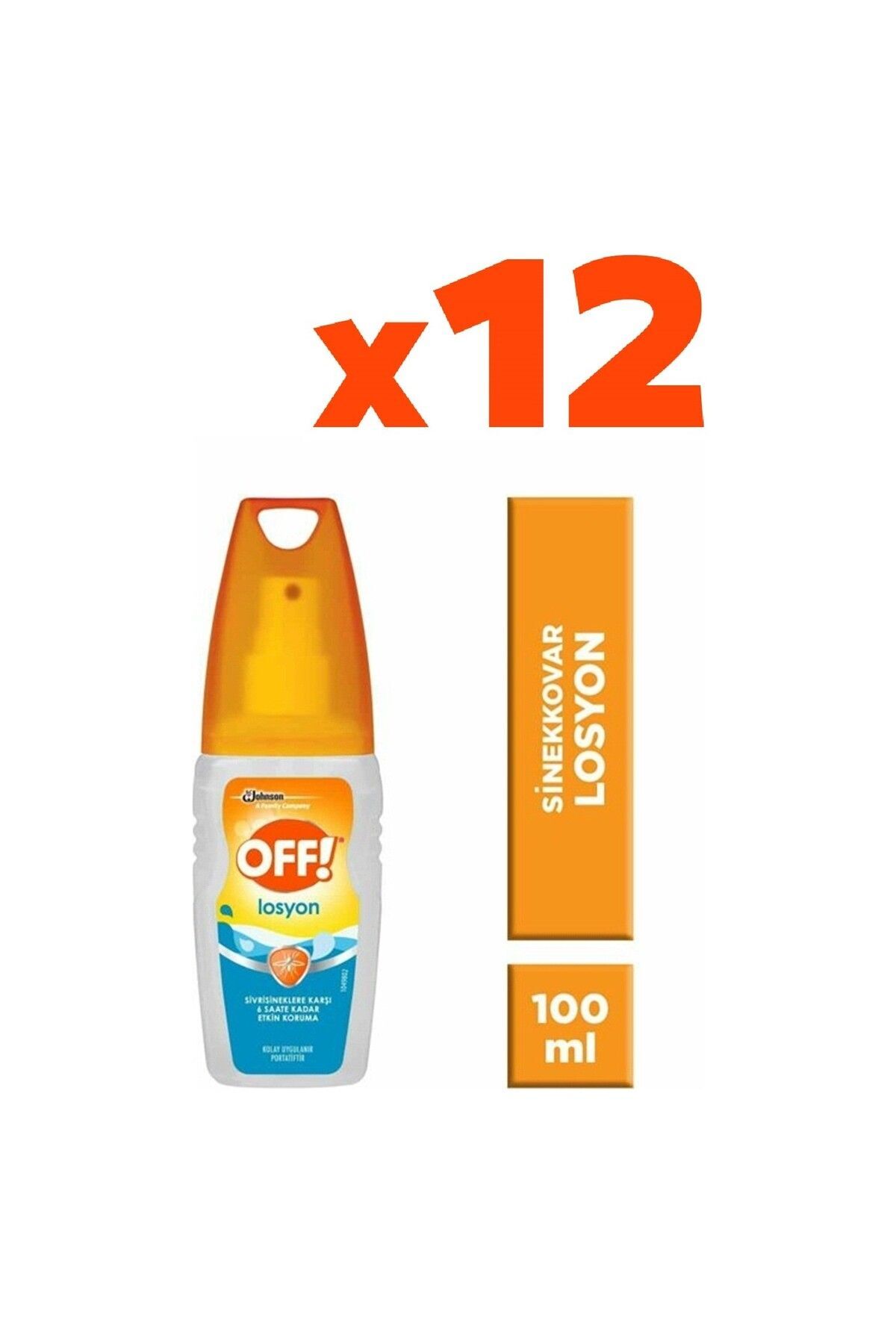 Toptancı Amca Off Aqua Sinek Kovar Losyon 100 ml Sprey 12'li Set ...
