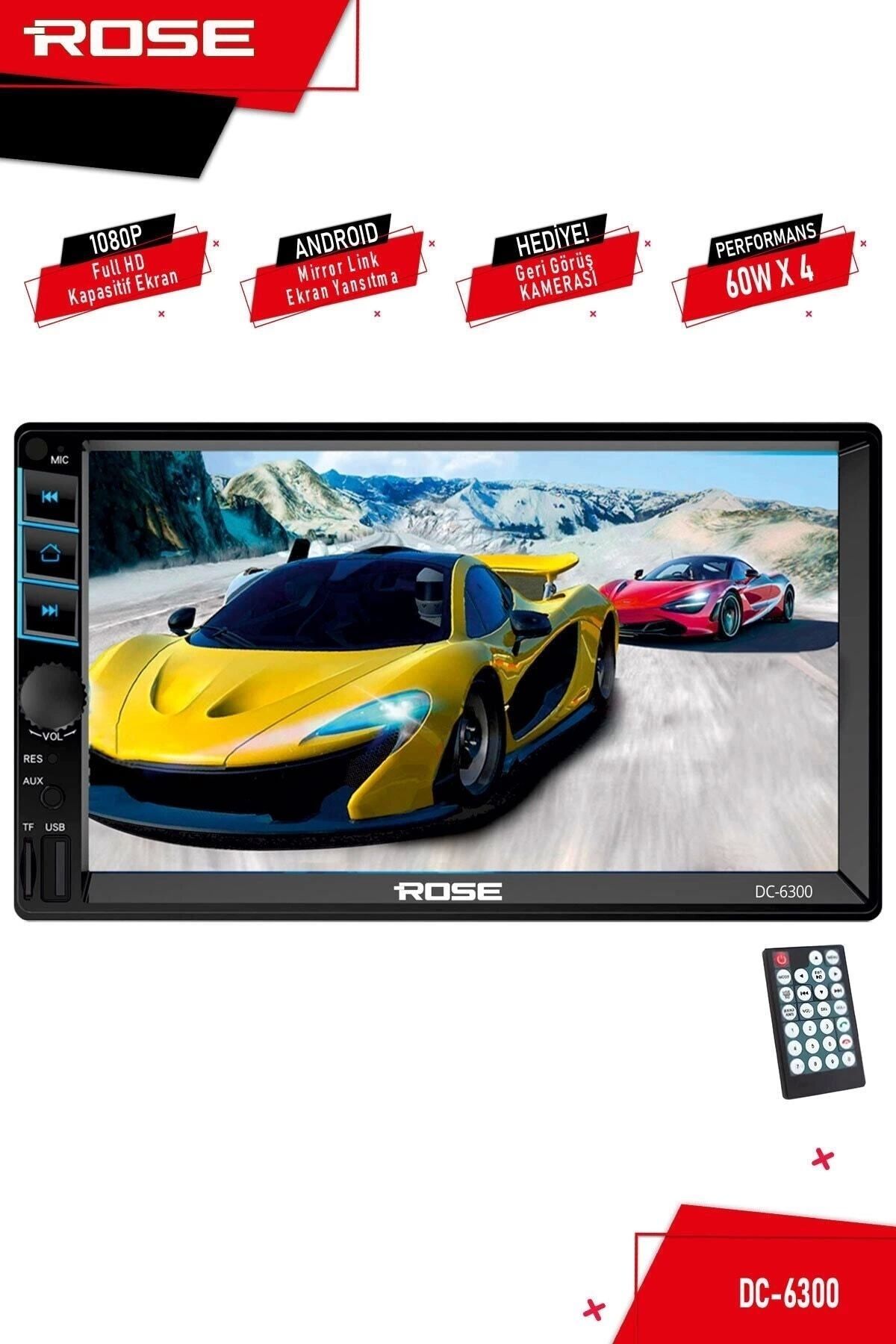 Rose Dc-6300 V2 Double Din Geri Görüş Kameralı Bluetooth Oto Teyp - Fiyatı, Yorumları