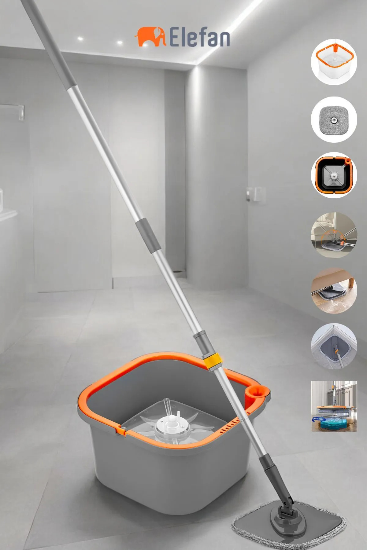 ALBAK Life HERO TEMİZ&KİRLİ SU HAZNELİ DÖNER BAŞLIKLI KARE MOP Fiyatı ...