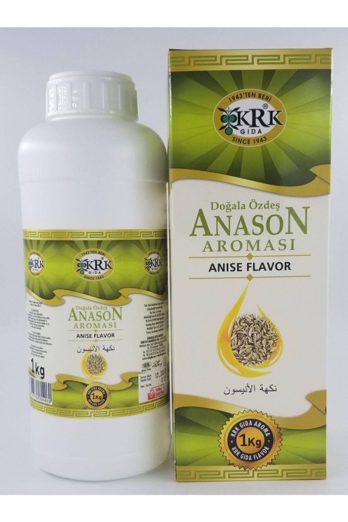 Krk Gıda Anason Aroması 1 Kg Stt 2027 En Son Üretim Ücretsiz Kargo ...